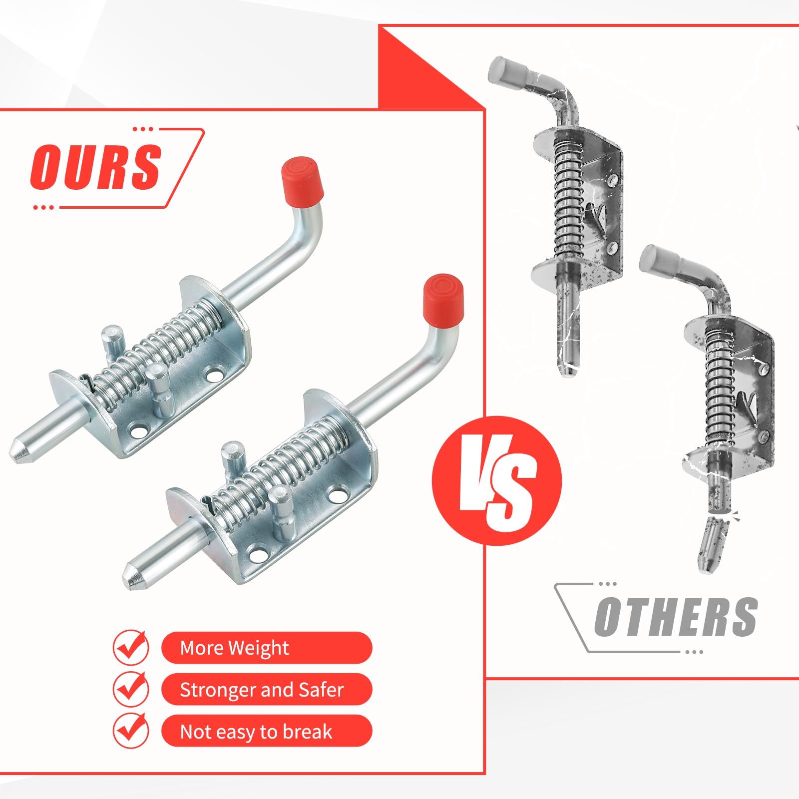 Snapklik.com : FLKQC Spring Loaded Latch Pin, Metal Lock Barrel Bolt ...