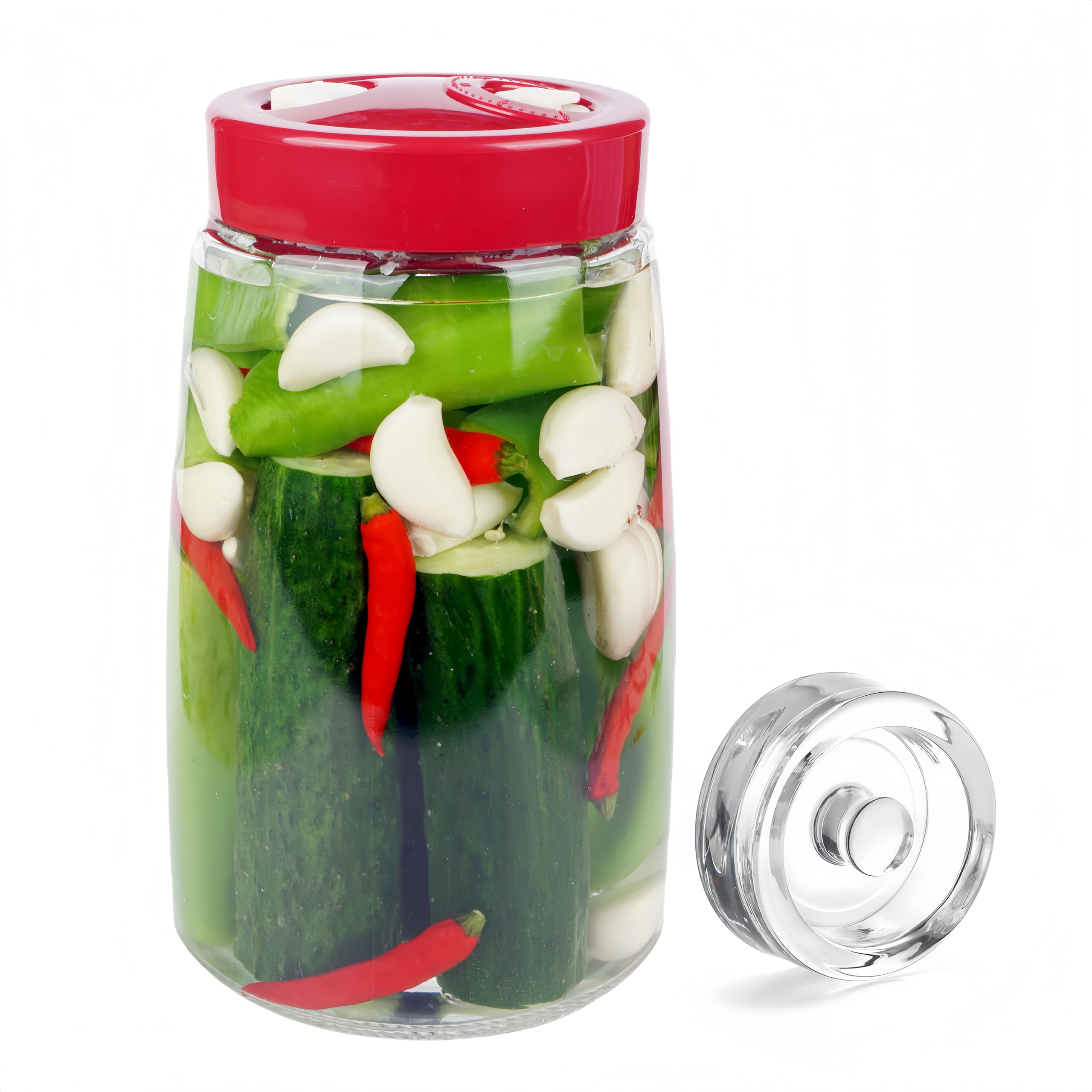 Kilner Jars 2 Pack 1L Kimchi Container,Fermenting Jar With 2 Air ...