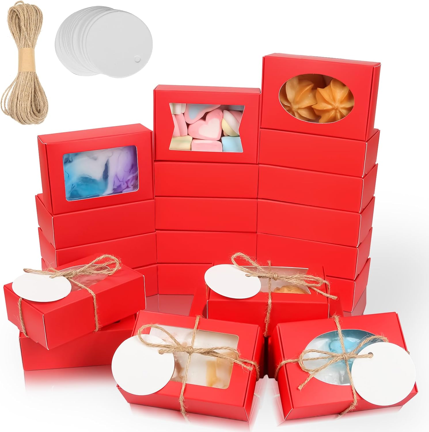 Amazon.com: COTOPHER Soap Box, 30Pcs Small Soap Packaging Boxes 3.5x2 ...