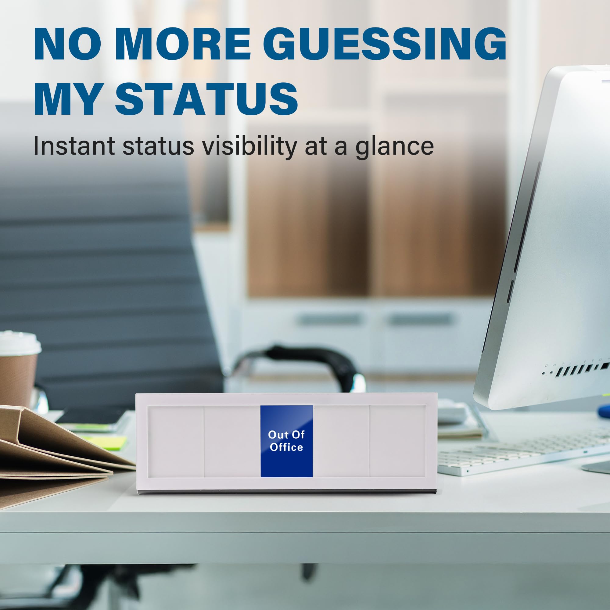 Snapklik.com : Do Not Disturb Desk Sign, 5 Option Status Indicator ...