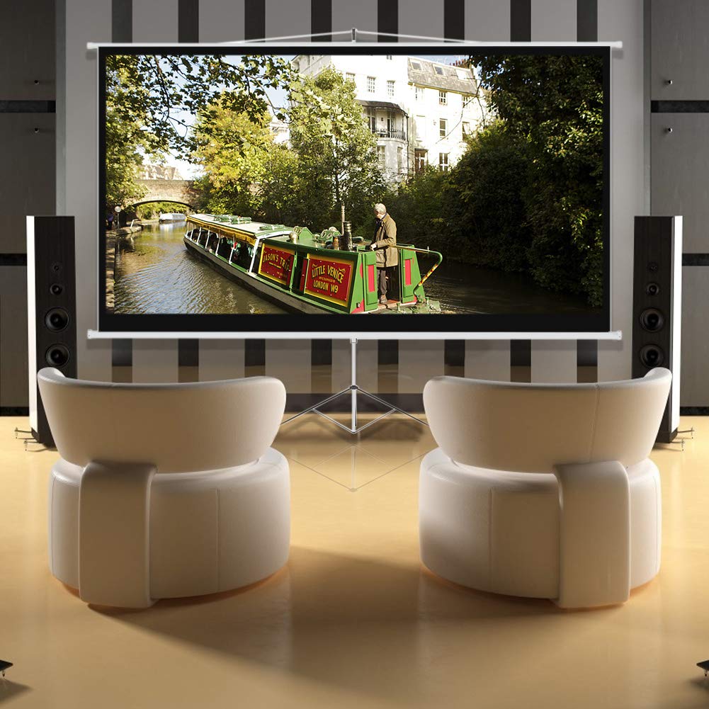 Indoor Movie Screen Stand LINCO (150"/120") Projector Screen With