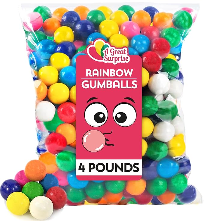 Amazon.com: Gumballs for Gumball Machine Refills - 4 Pounds - 1 inch ...