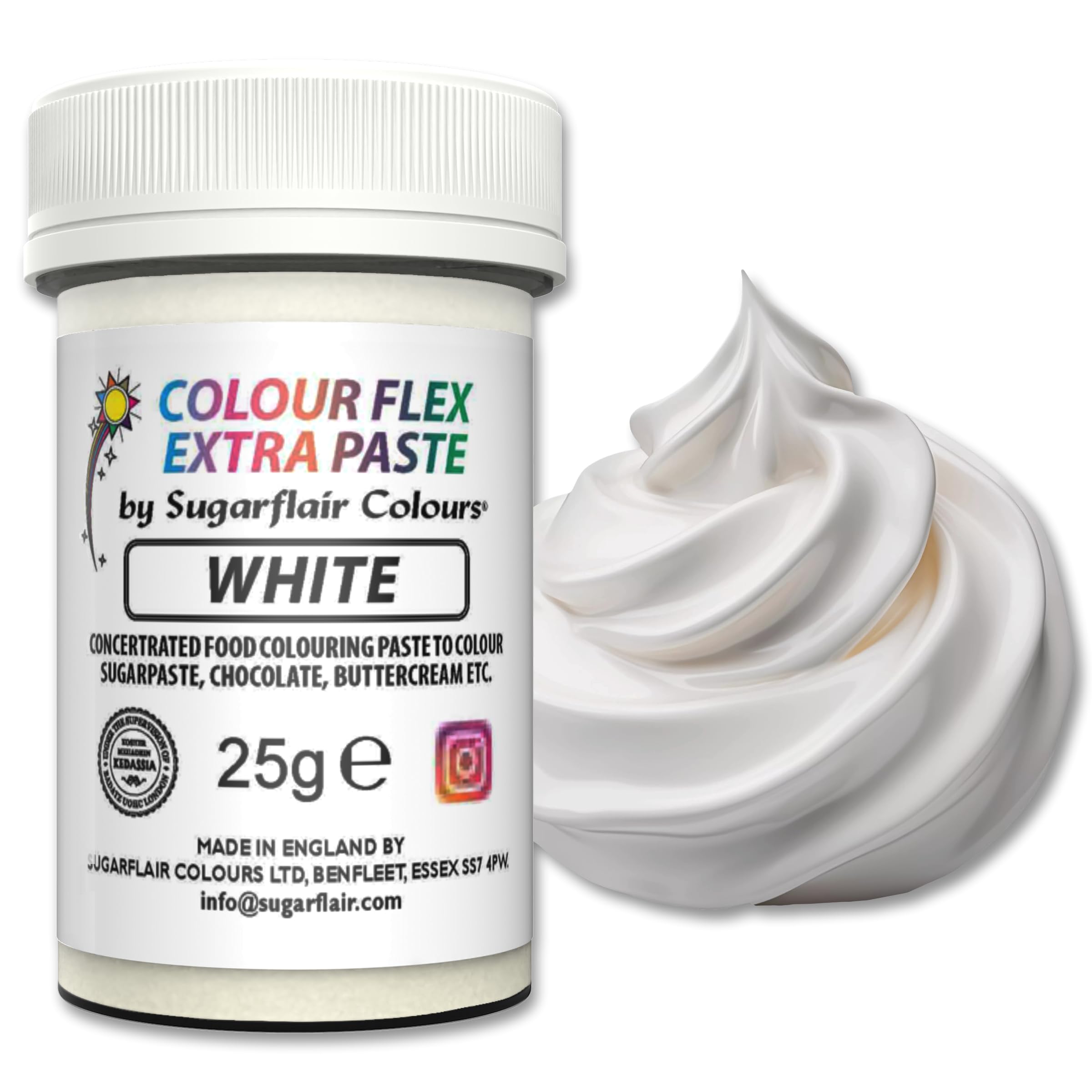 Colour Flex White Food Colouring Paste - Extra Concentrated, Vibrant ...