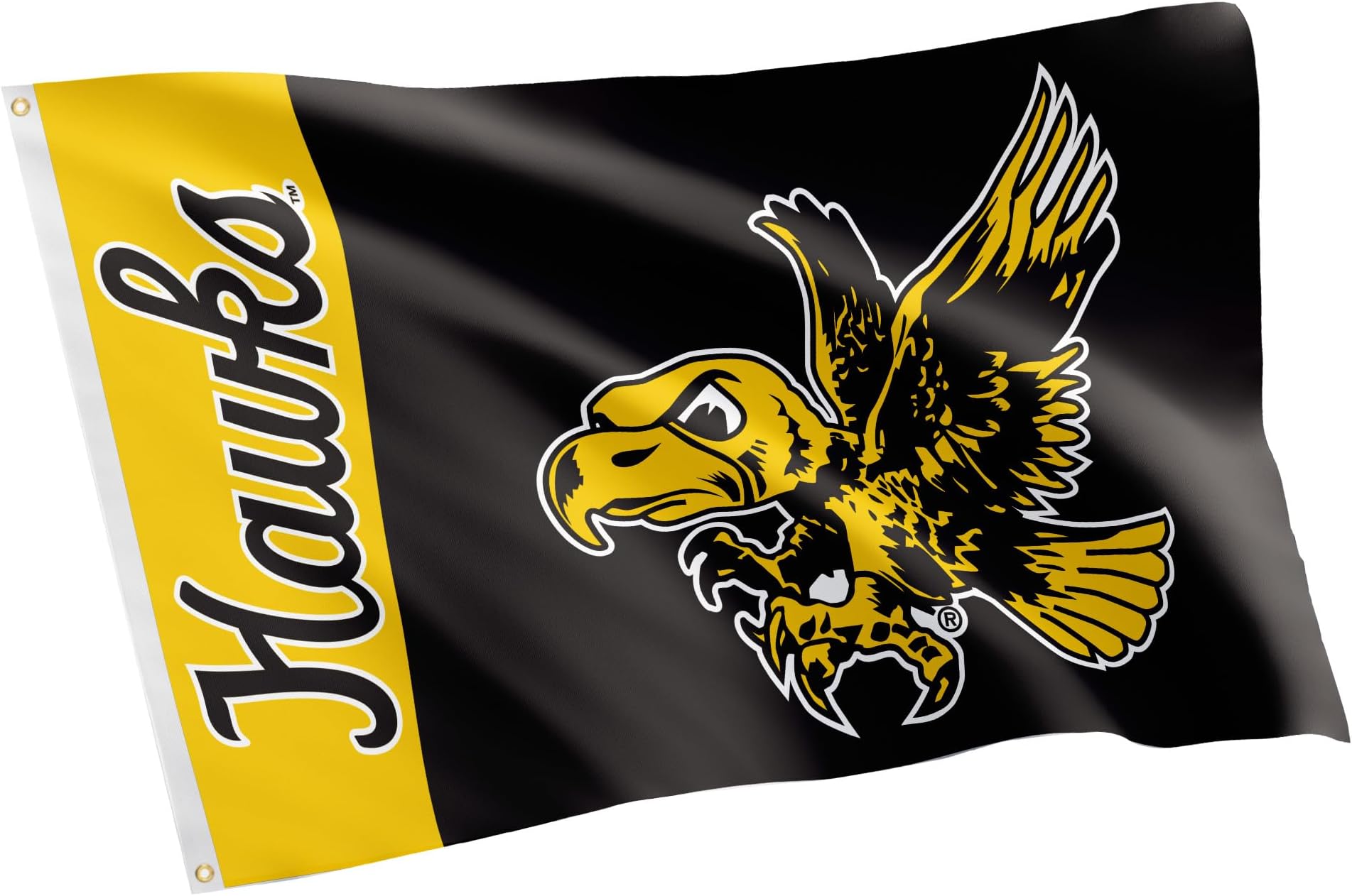 Amazon.com : Iowa Hawkeyes Wordmark Large Grommet Banner Flag : Patio ...