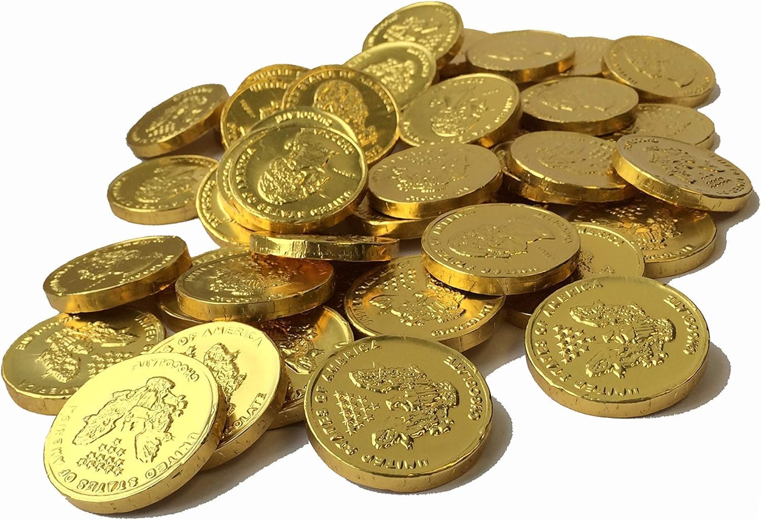 Amazon.com: Milk Chocolate Gold Coins 2 lb By The Cup Bulk Bag ...