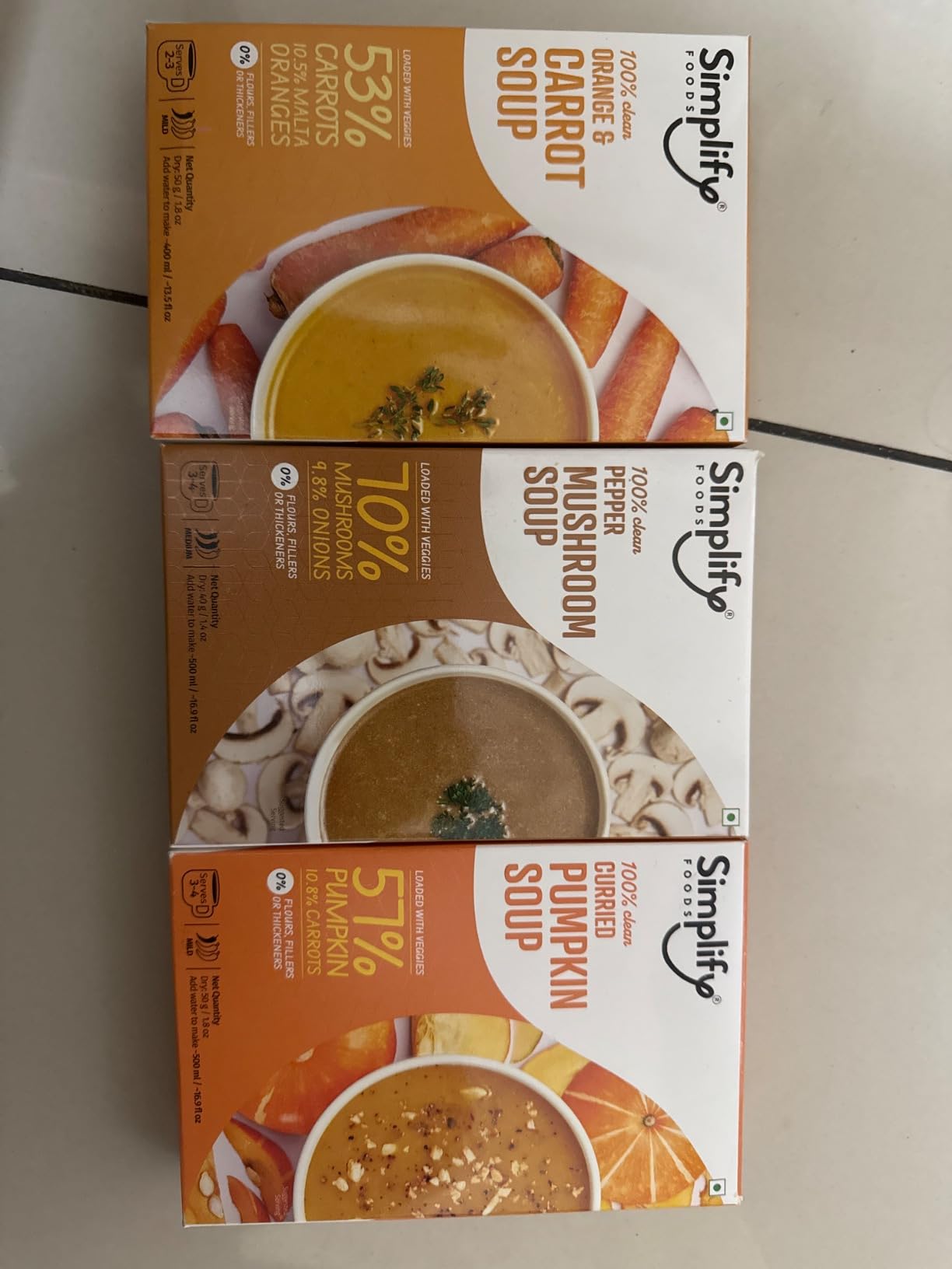 Simplify Spinach & Broccoli Soup - Pack of 1 (Serves 3 to 4) I Makes 500ml | Home Style Ready To ...