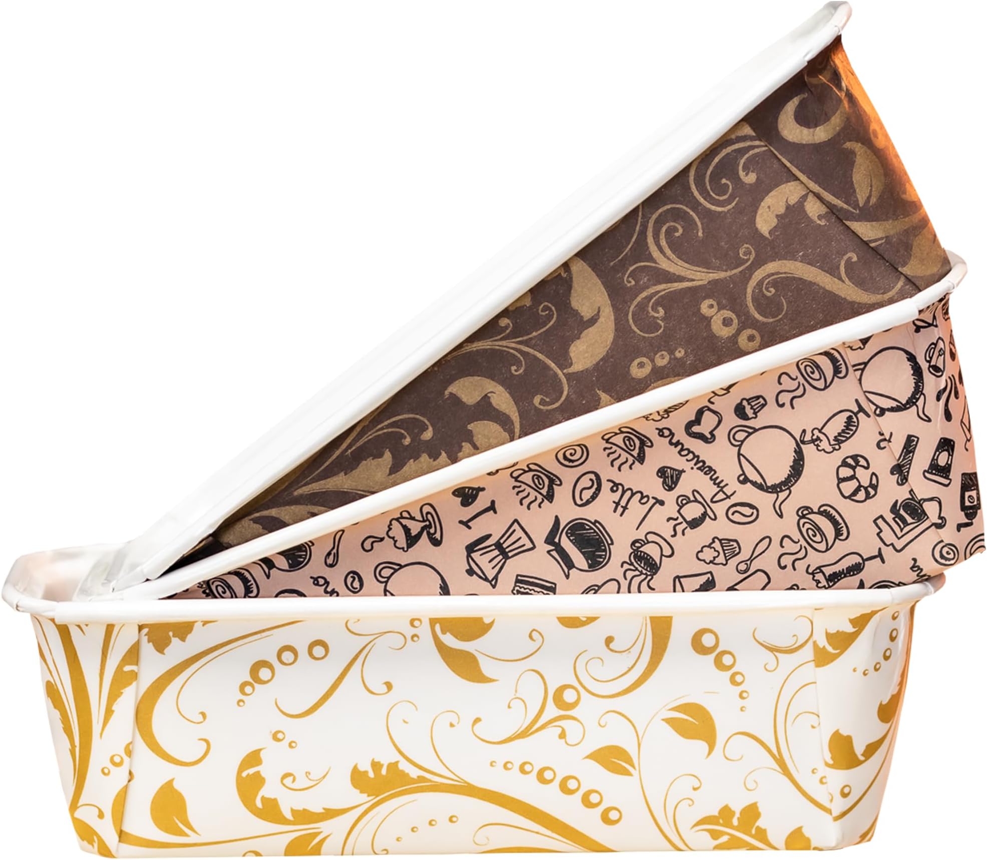 Amazon.com: Pastry Chef's Boutique Easy Bake Paper Mini Loaf Cake Pans ...