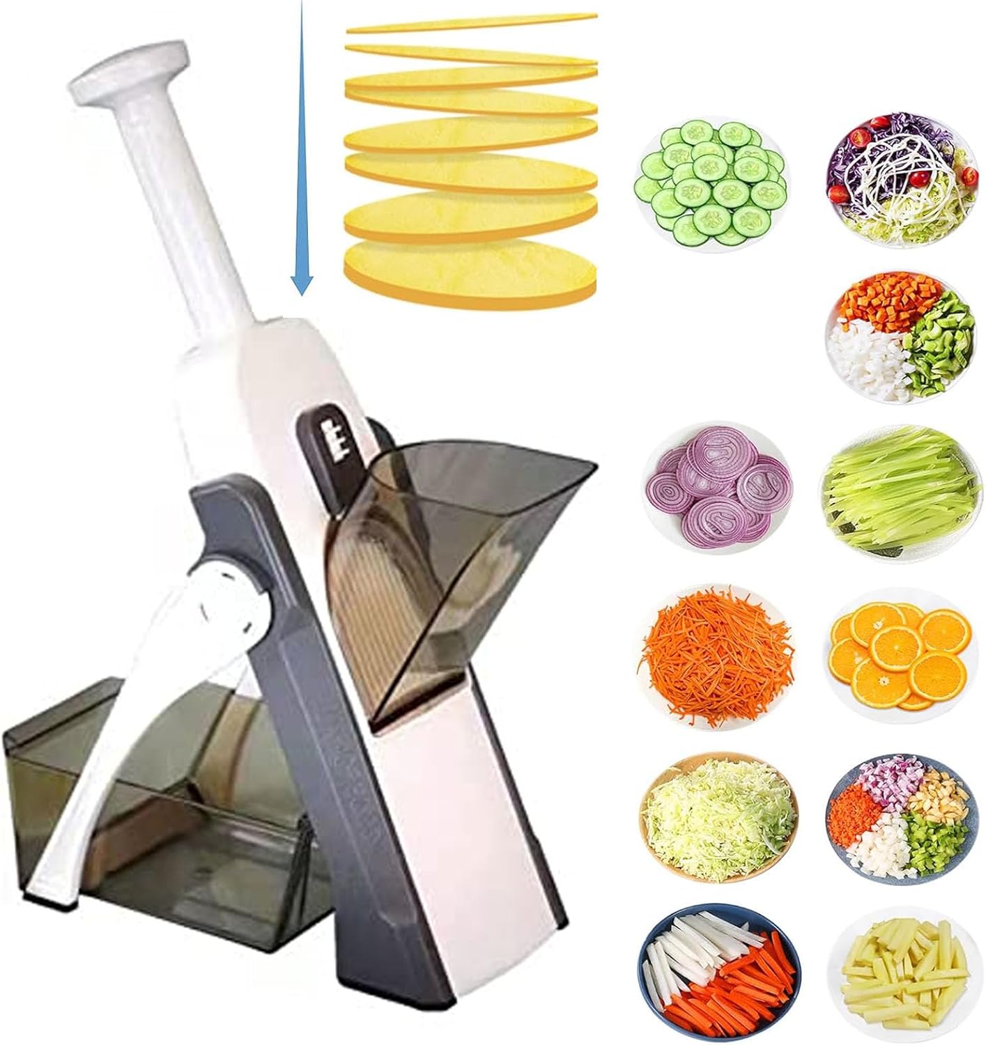 Amazon.com: Adjustable Thickness Meat Slicer Vertical Vegetable Slicer ...