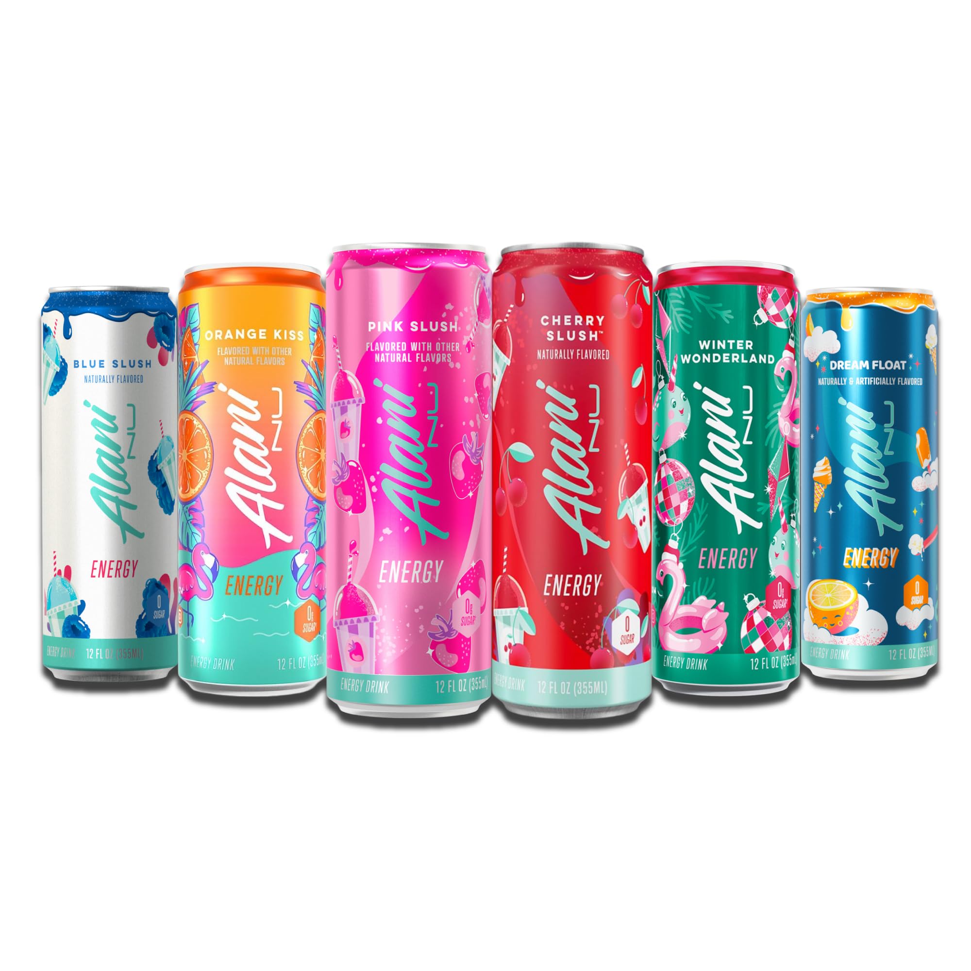 Amazon.com : New Alani Energy Drink Variety Pack Pink Slush, Blue Slush ...