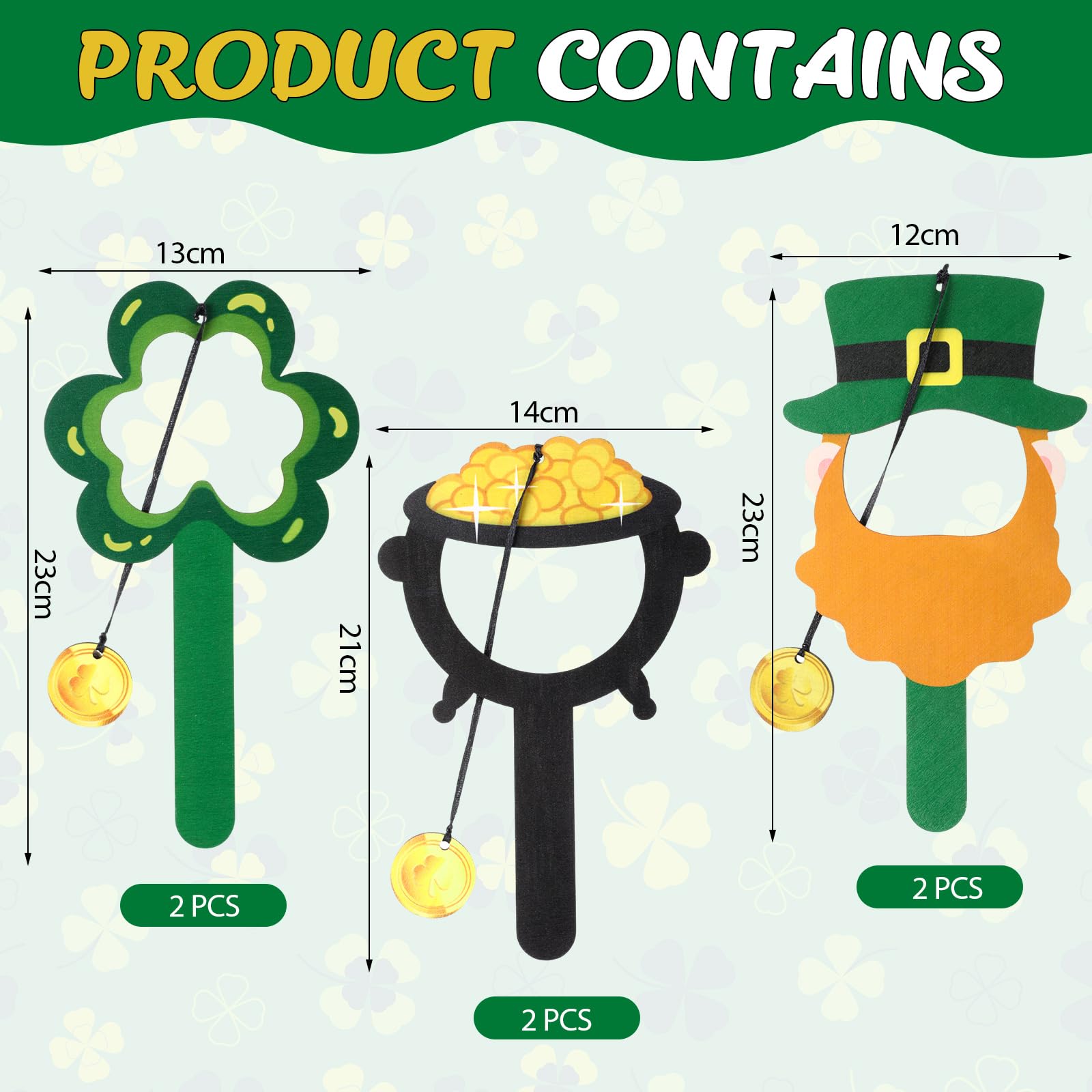 Snapklik.com : 6 Pcs St Patricks Day Games Gold Coins Leprechaun Trap ...