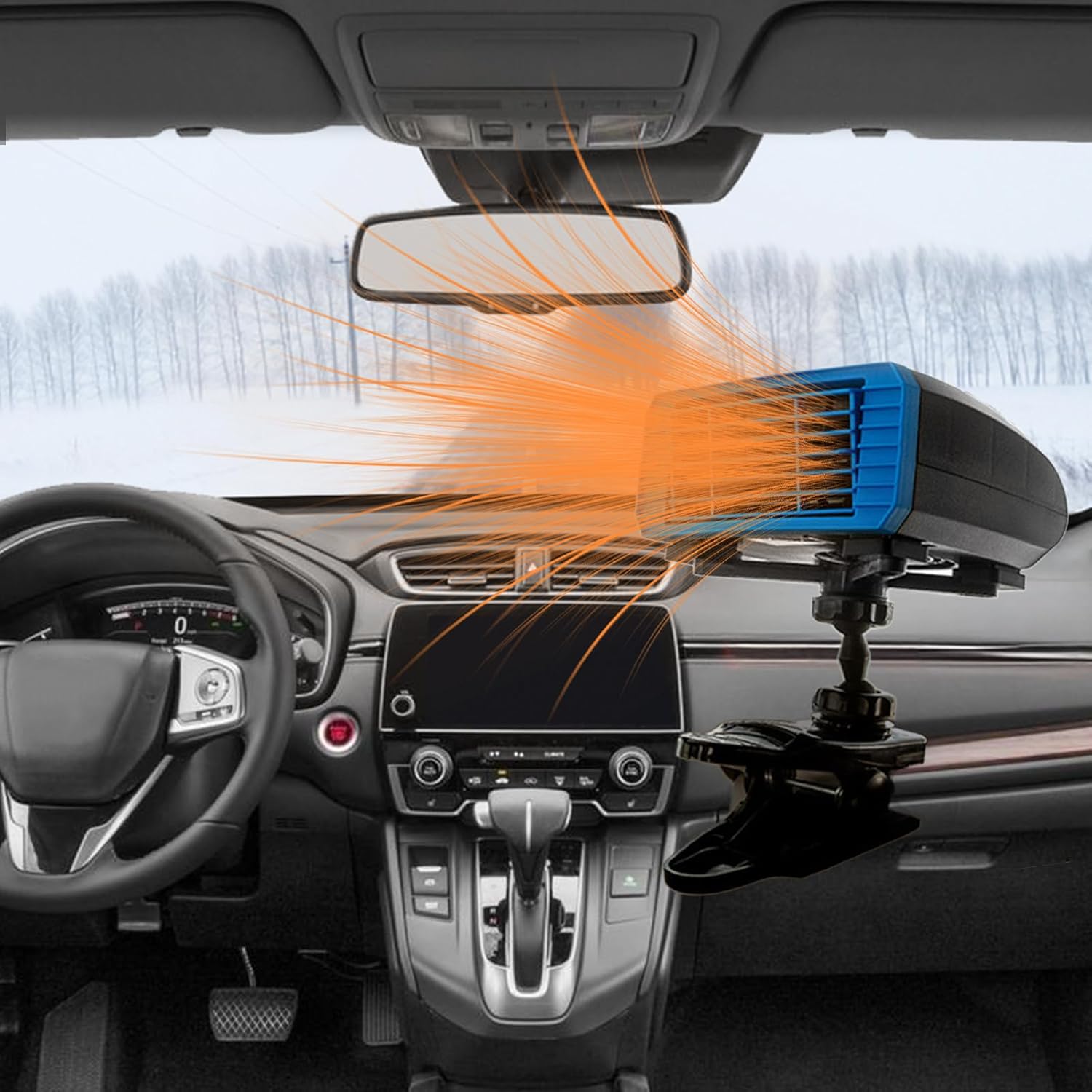 12V 150W Car Heater Fan, New Upgrade Portable Electronic Auto Fan ...