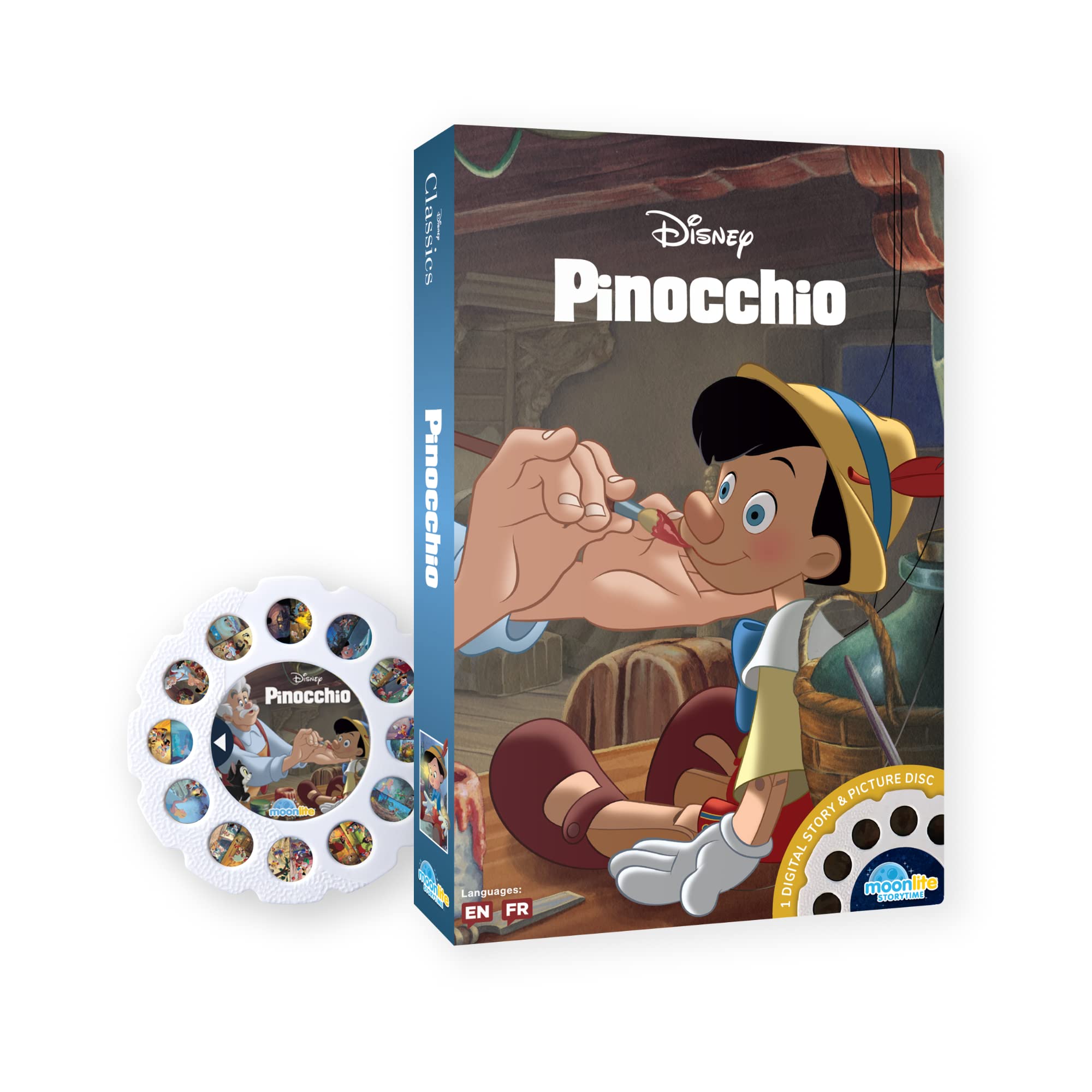 Amazon.com: Moonlite Storytime Pinocchio Storybook Reel, A Magical Way ...