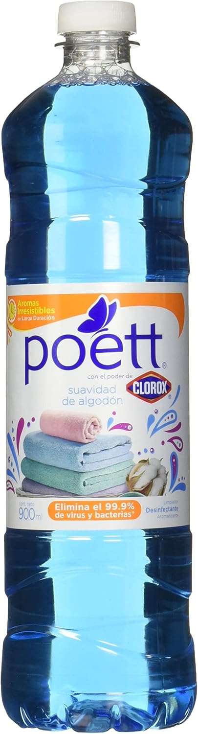 Limpiador Líquido Poett Suavidad de Algodón 900 ML : Amazon.com.mx ...