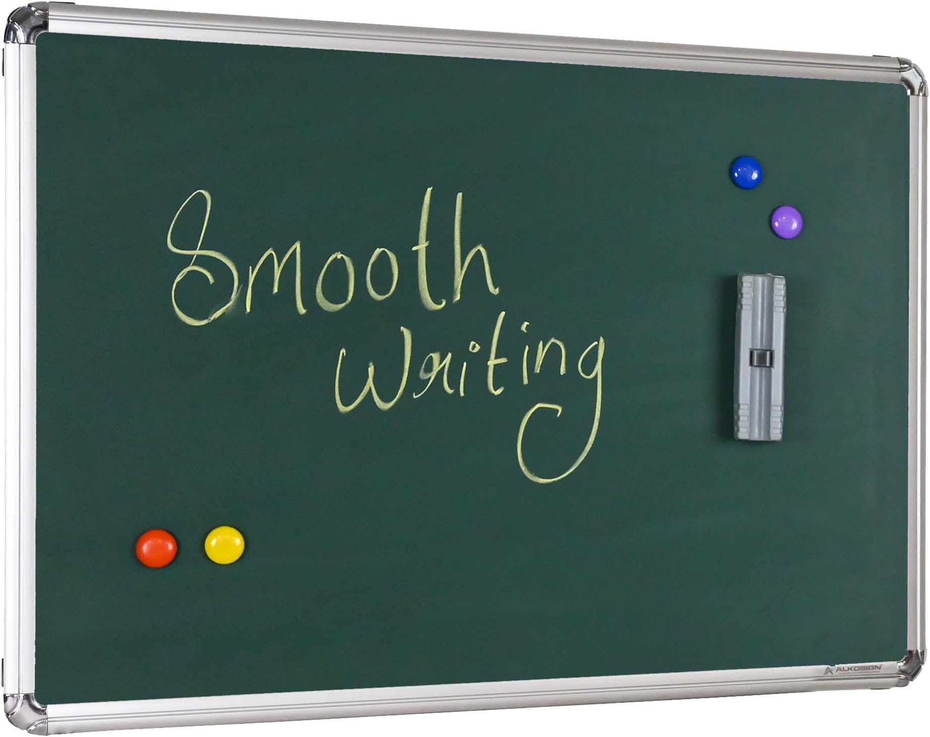 ALKOSIGN Astra Chrome Non-Magnetic Chalk Board (4 x 8 Feet) | Green ...