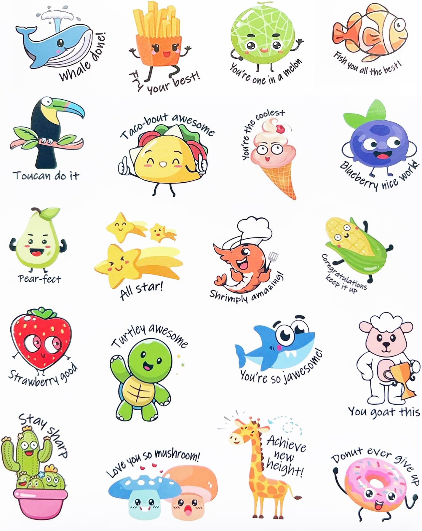 Amazon.com: Punny Teacher Stickers for Students, Funny Reward Stickers ...