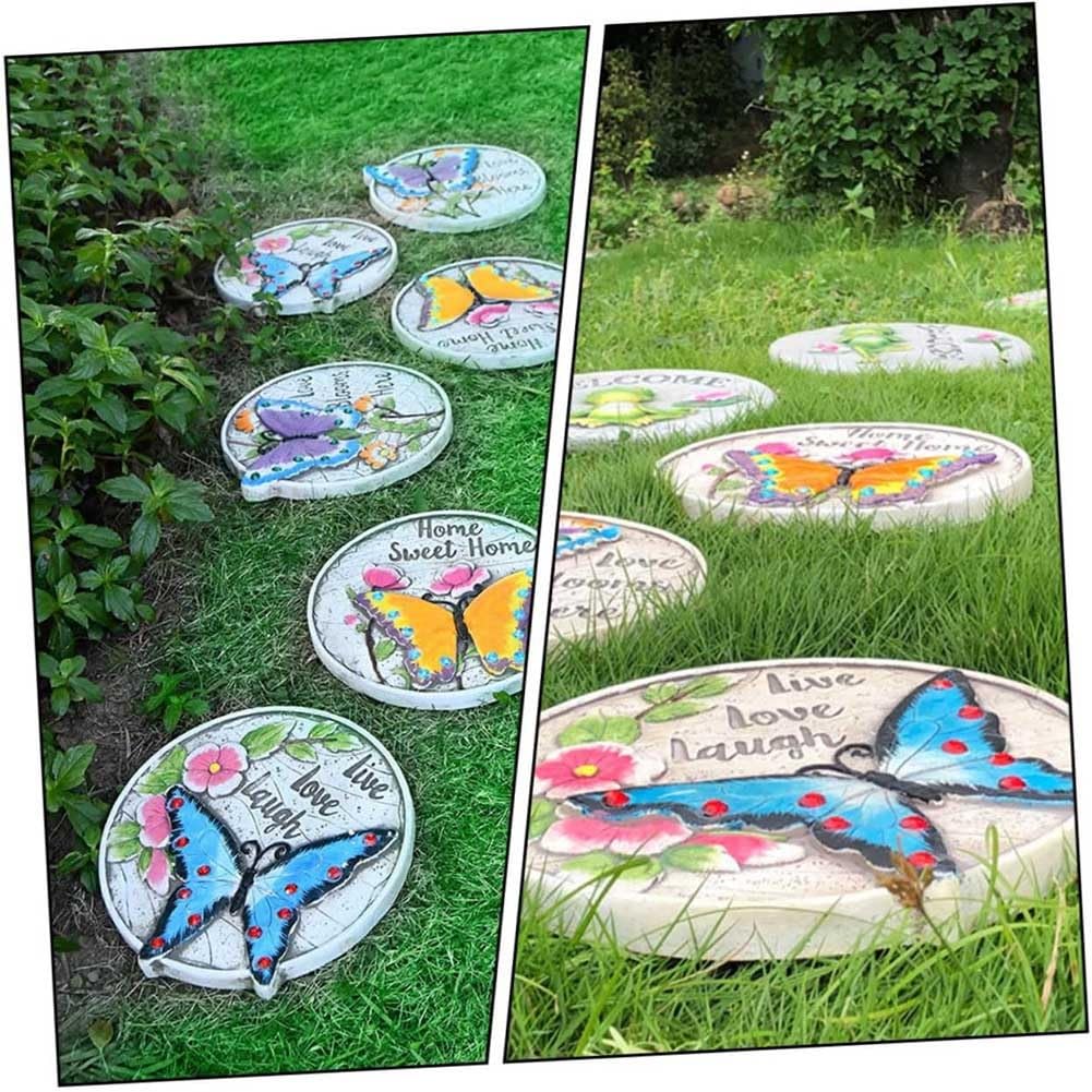 Cement Stepping Stones For Color