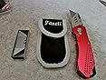FC Folding Pocket Utility Knife - Heavy Duty Box Cutter with Holster ...
