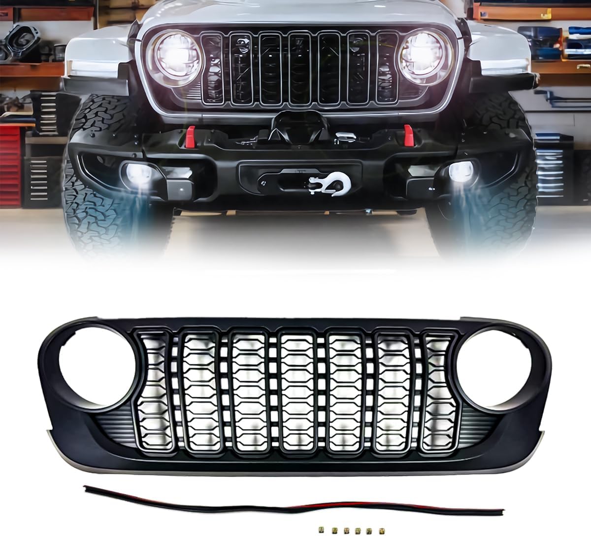 Amazon.com: Wangduoyu Front Replacement Mesh Grille Compatible with ...