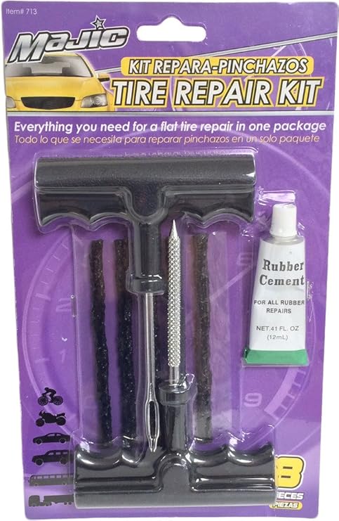 Amazon.com: Majic HEAVY-DUTY Tire Repair 8-Piece Kit : Automotive