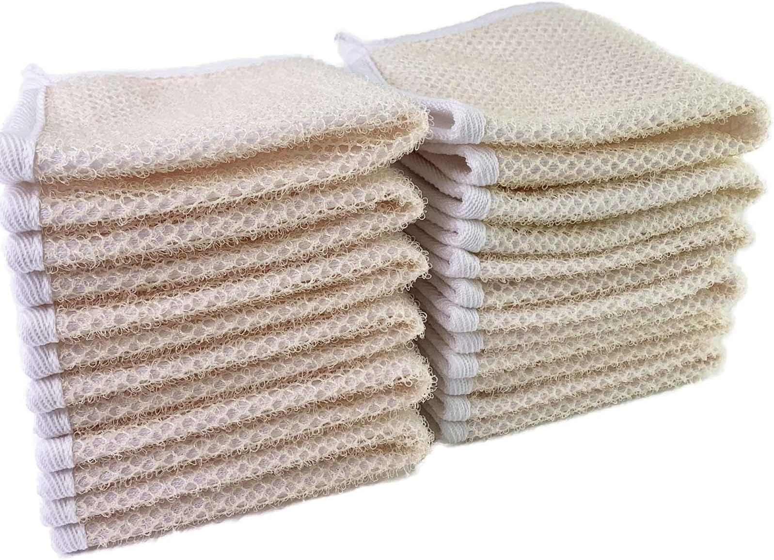 Amazon.com: The Rustic Man Wash Cloths for Face and Body, Exfoliating ...