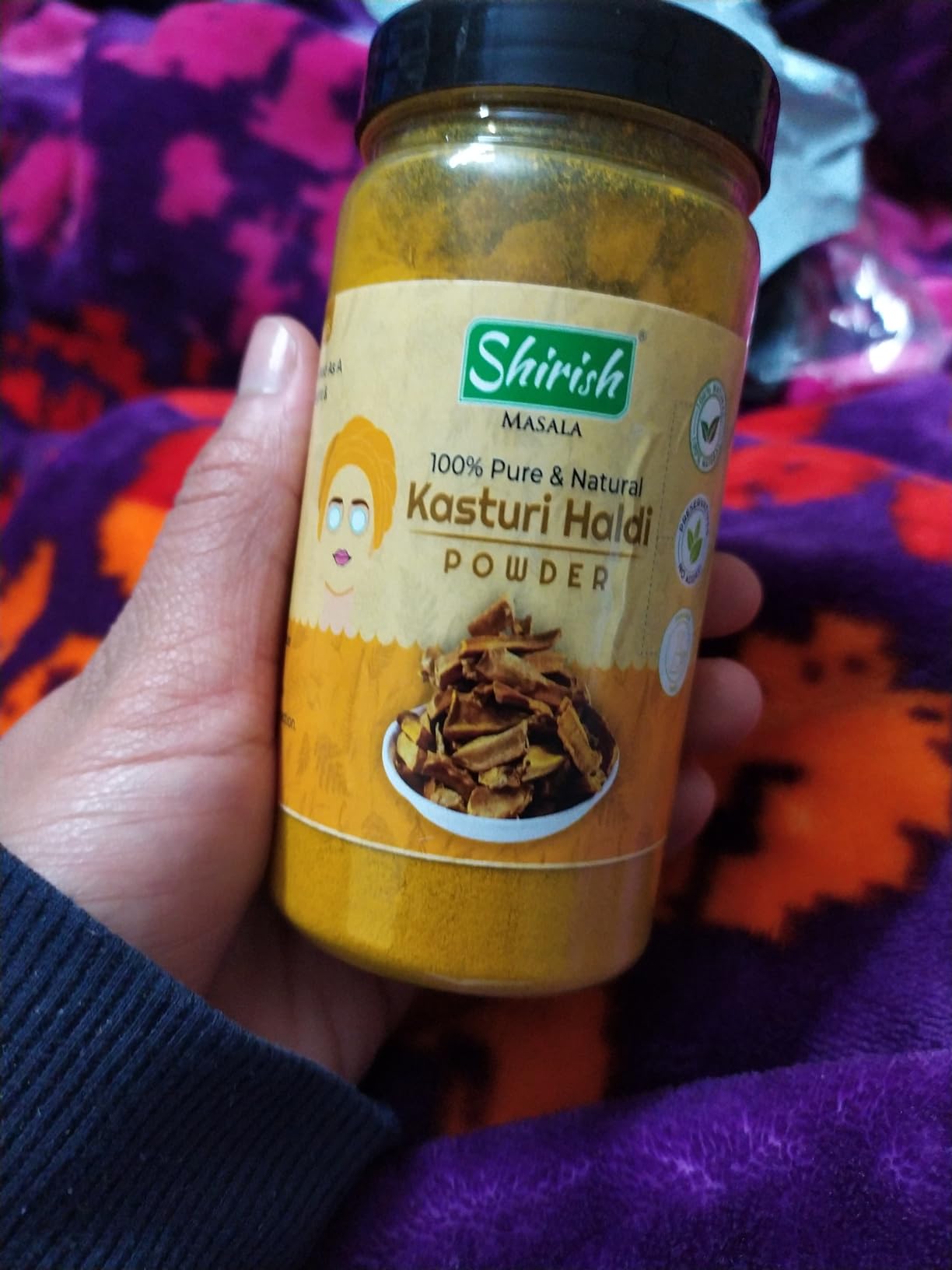 Shirish Masala Organic Kasturi Haldi Powder For Face Beauty 100 Gram ...