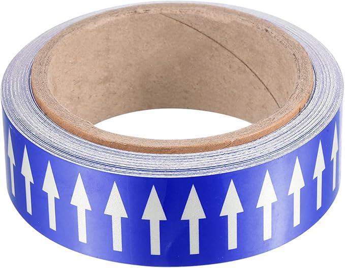PATIKIL Flow Arrow Tape, Polyethylene Pipe Marking Sticker with ...