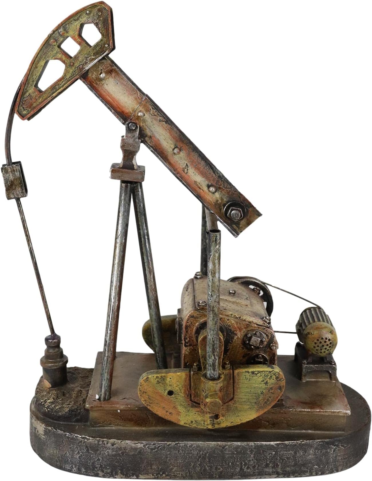 Amazon.com: Ebros Gift Rustic Vintage Blue Nodding Donkey Pumpjack Oil ...
