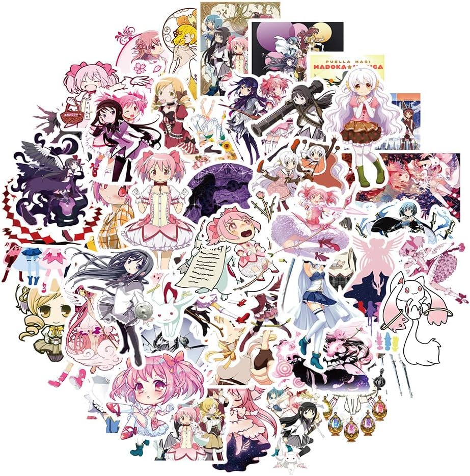 MayDee 50pcs Puella Magi Madoka Magica Stickers Waterproof Graffiti ...