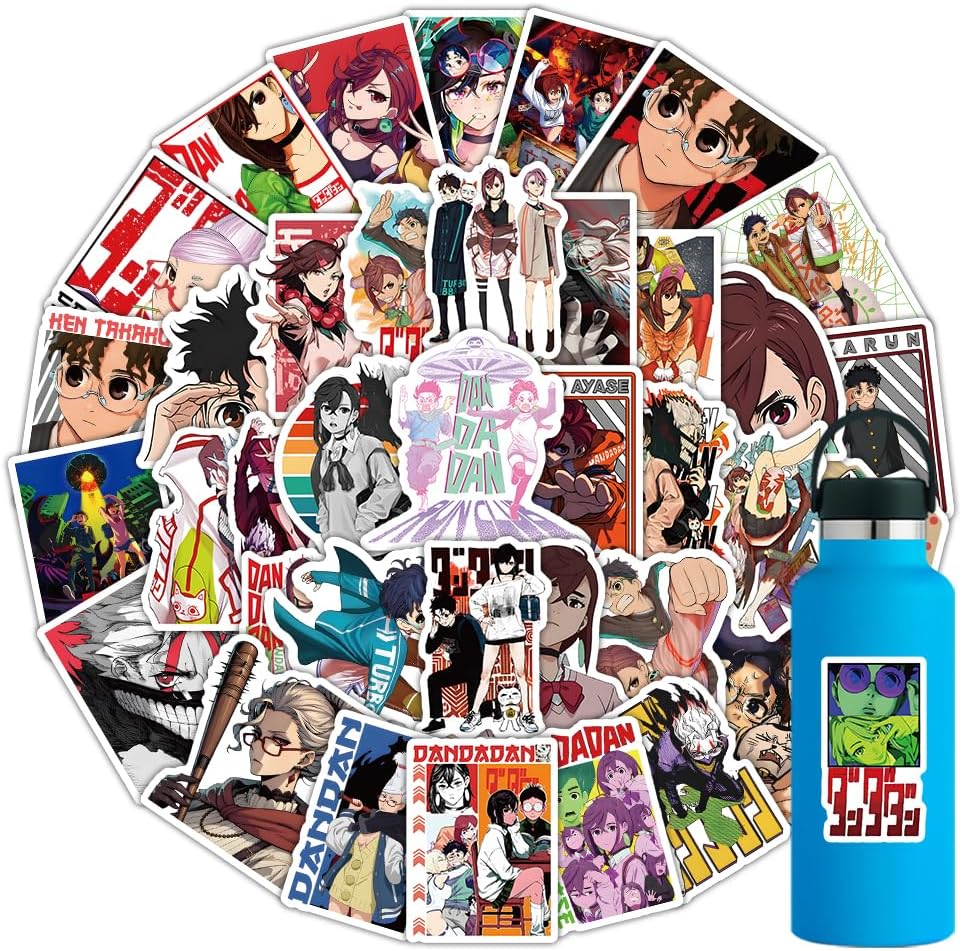 Amazon.com: 52Pcs Anime Theme Stickesr for Water Bottle，Vinyl ...