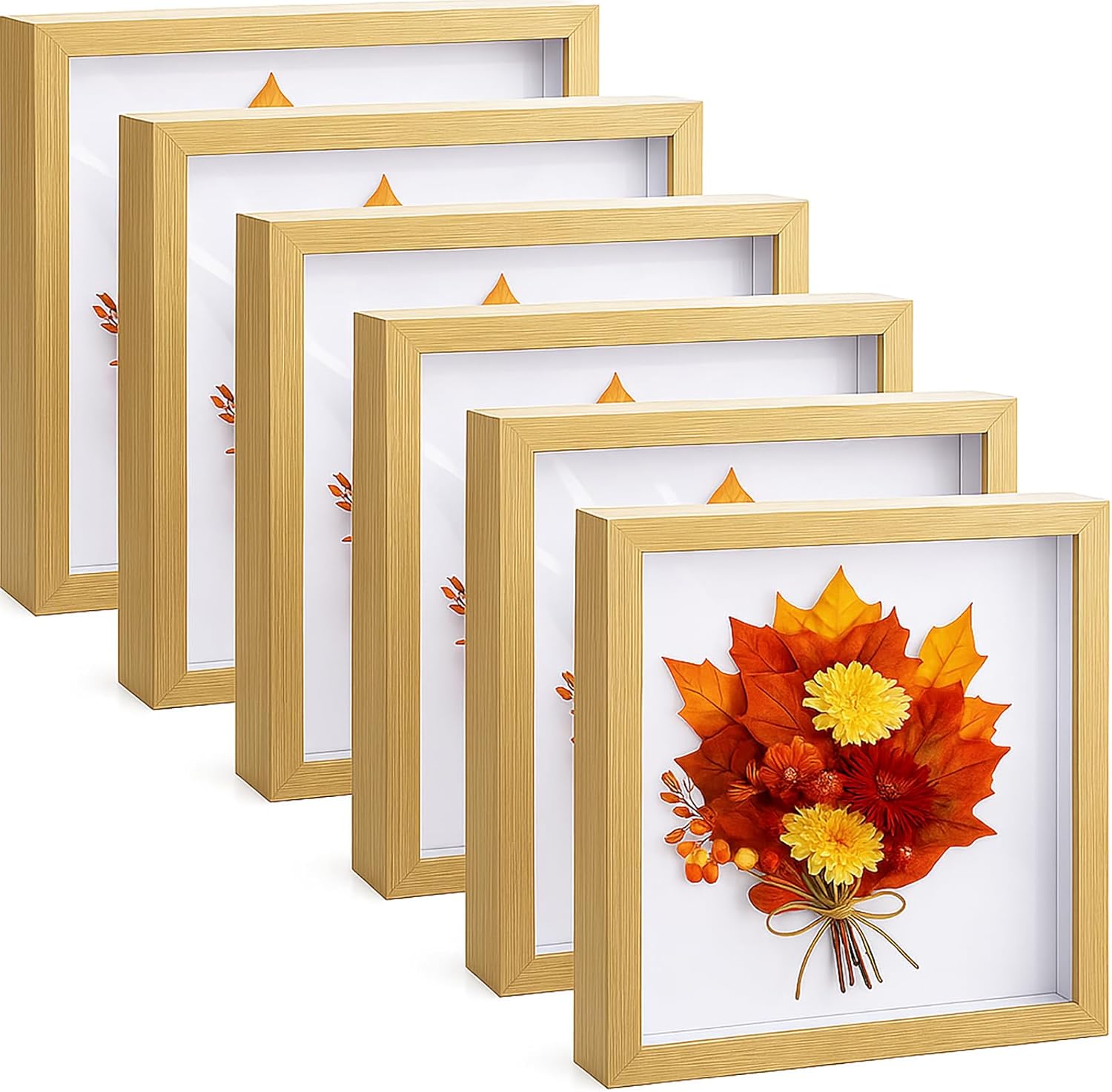 Amazon.com - Tuanse 6 Pieces Shadow Box Picture Frame Square Shadow ...