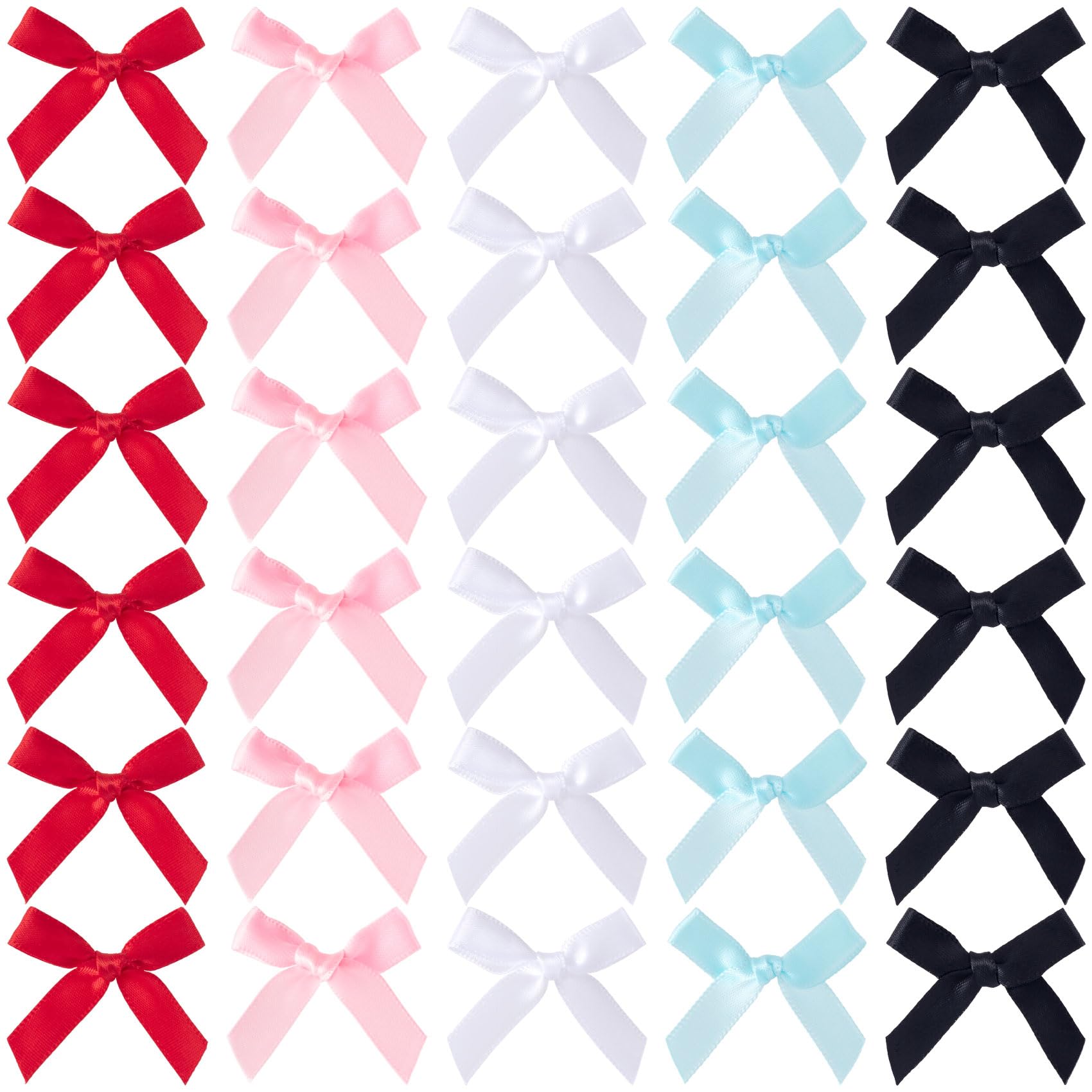 Amazon.com: Mxxipp 40pcs Mini Ribbon Bows, Small Satin Ribbon Bow, Cute ...