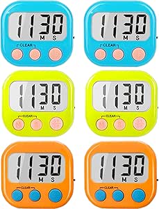 Amazon.com: Timer for Kids Teachers Digital Kitchen Timers for Cooking ...