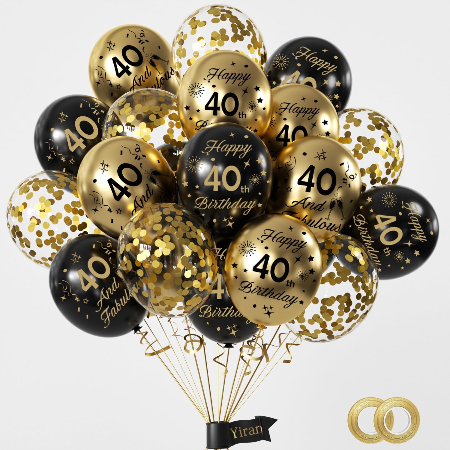 Amazon.com: 36 Pieces 40th 50th 60th 70th Birthday Party Latex Balloons ...