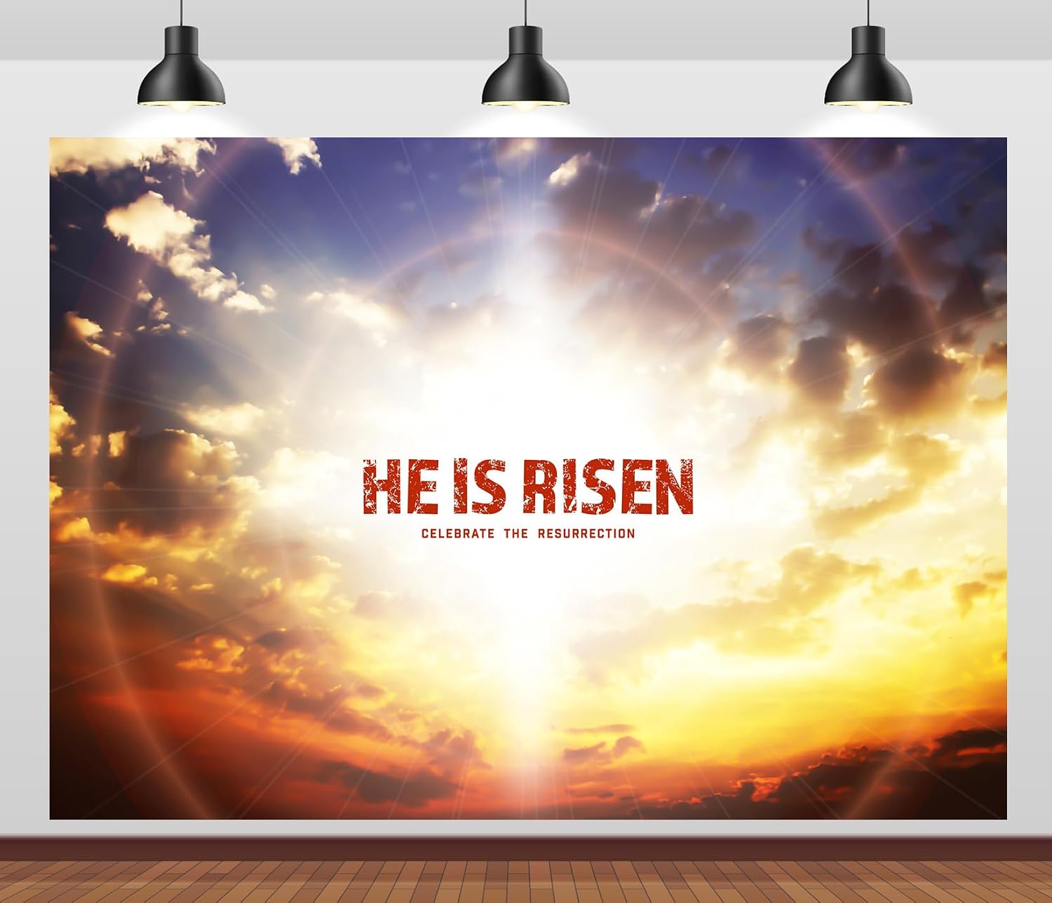 Amazon.com : CORFOTO 10x8ft Fabric Easter Jesus Backdrop Photography He ...