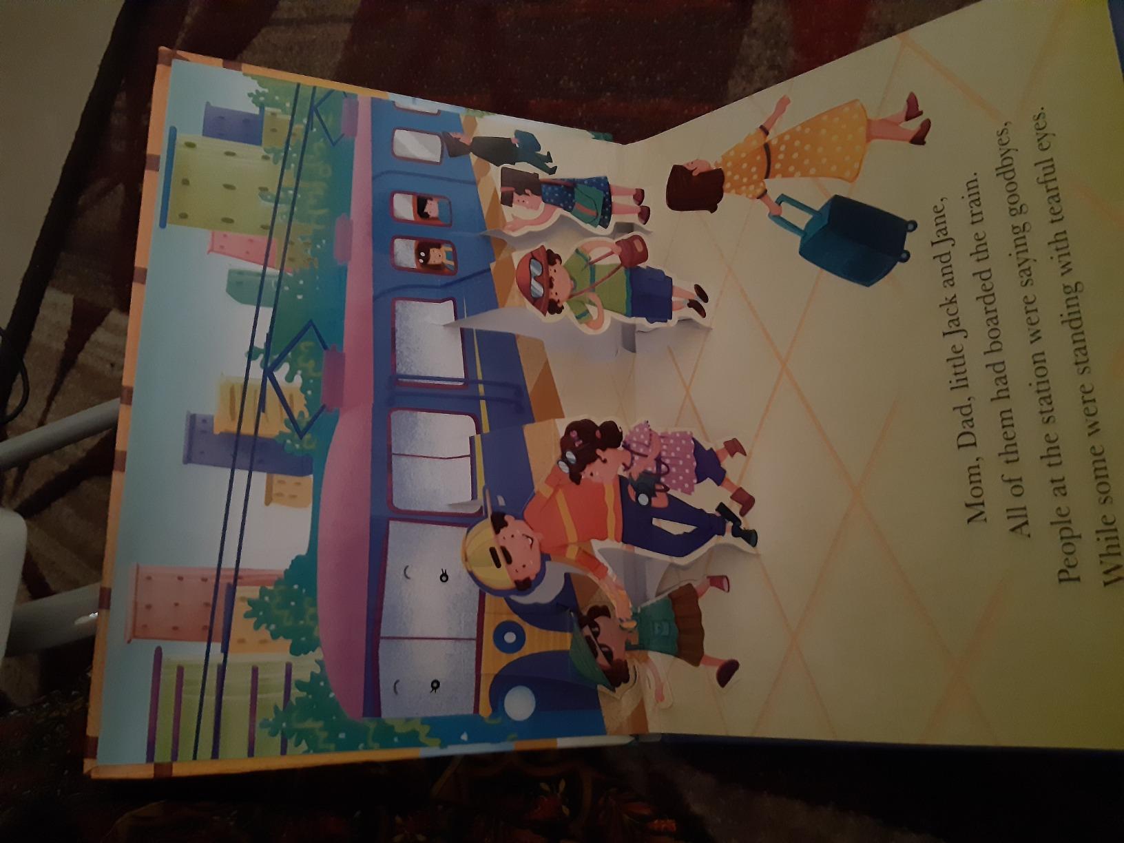 Pop Up Train Book for Children: 3D Kids Interactive Train Adventure Pop ...