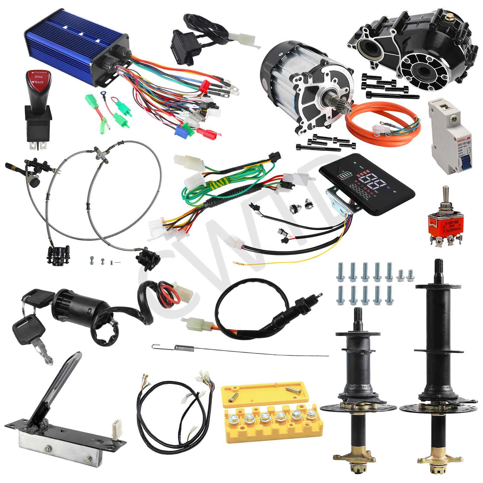 Buy All-in-One Electric Kart Modification DIY Kit: Includes 72V 1500W ...