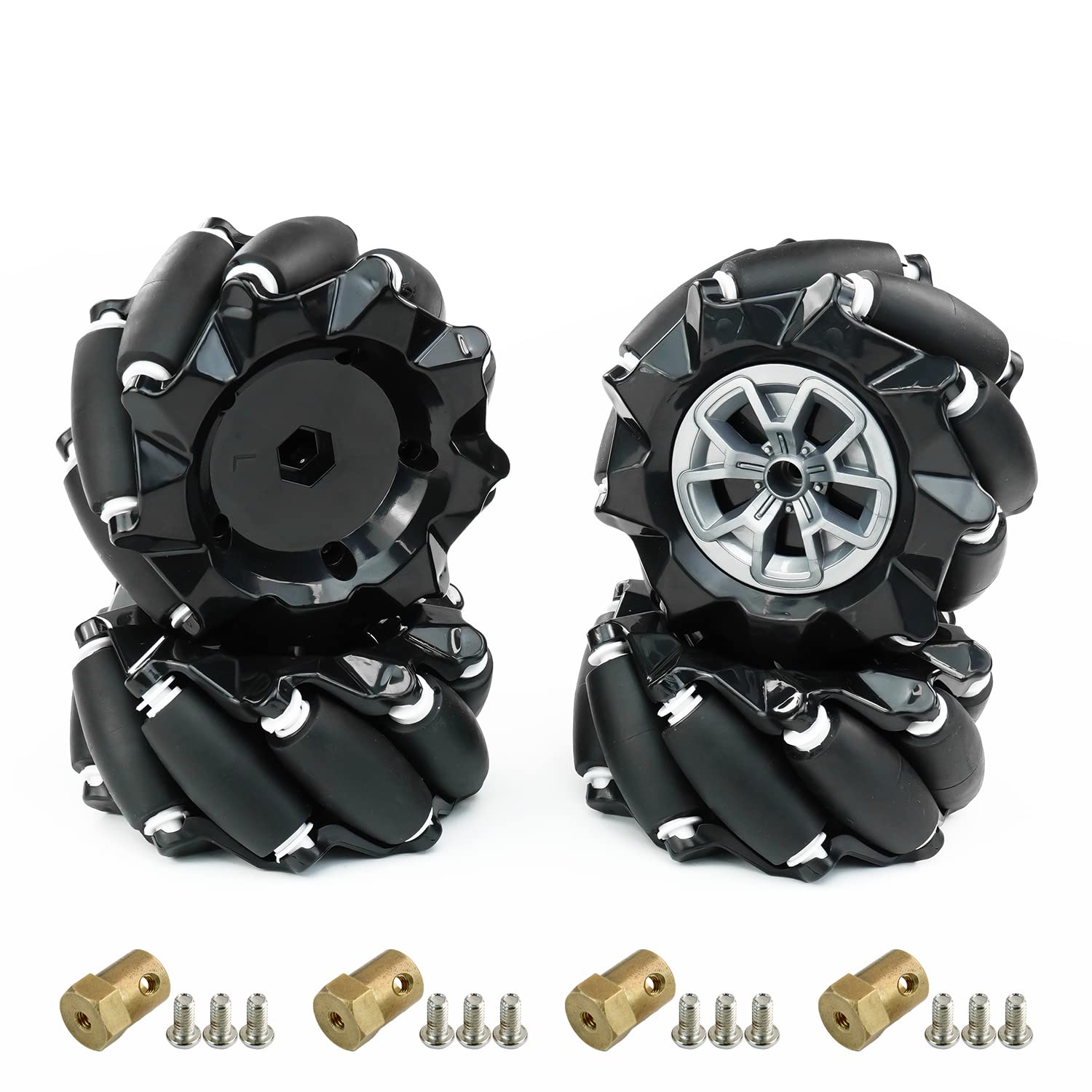 Yahboom Mecanum Wheel 65mm 80mm 97mm Omni Wheel with 6mm Hexagonal ...