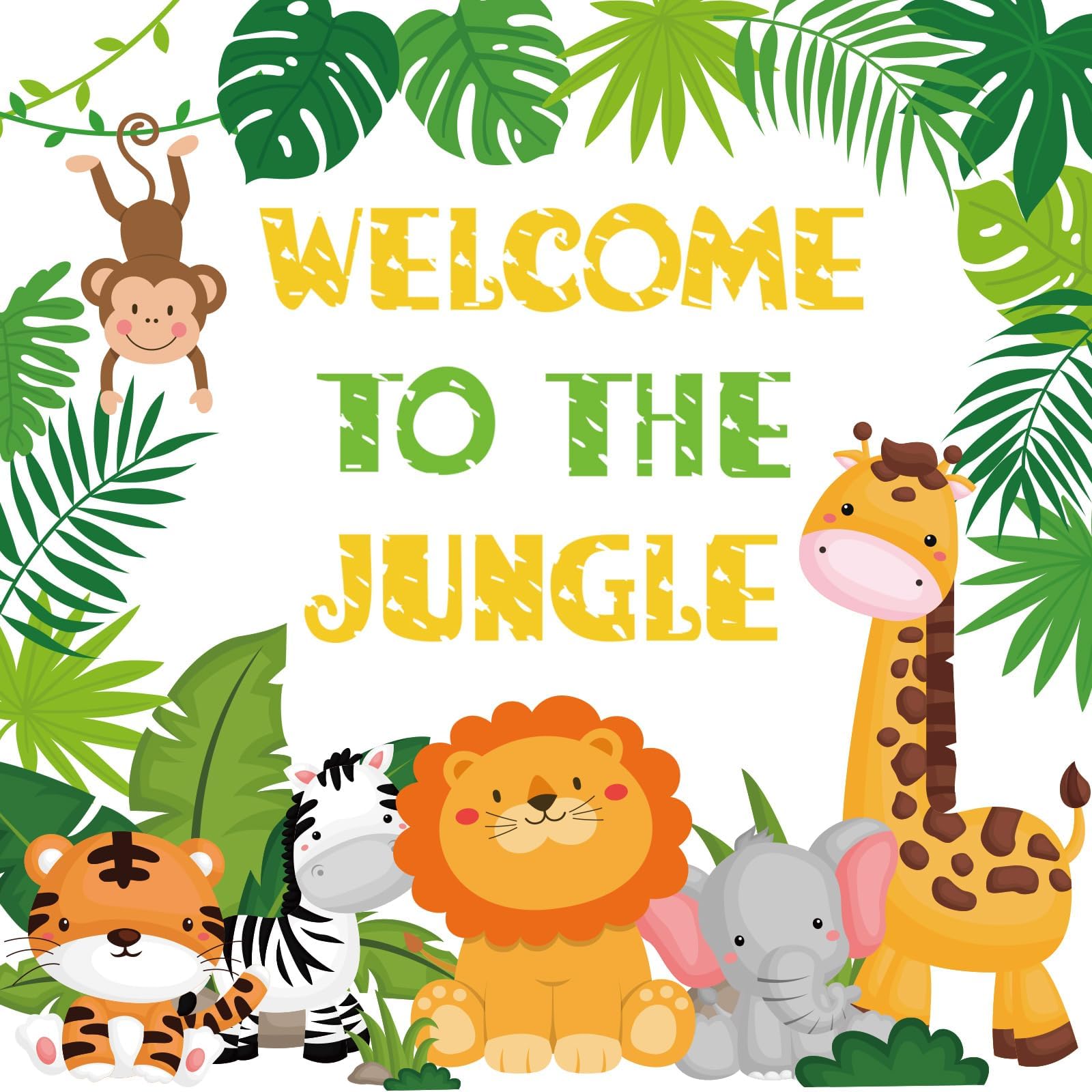 Amazon.com: LioNergy Jungle Animals Bulletin Board Decoration Set Wild ...