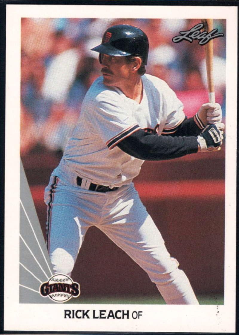 Amazon.com: 1990 Leaf Baseball #436 Rick Leach San Francisco Giants ...