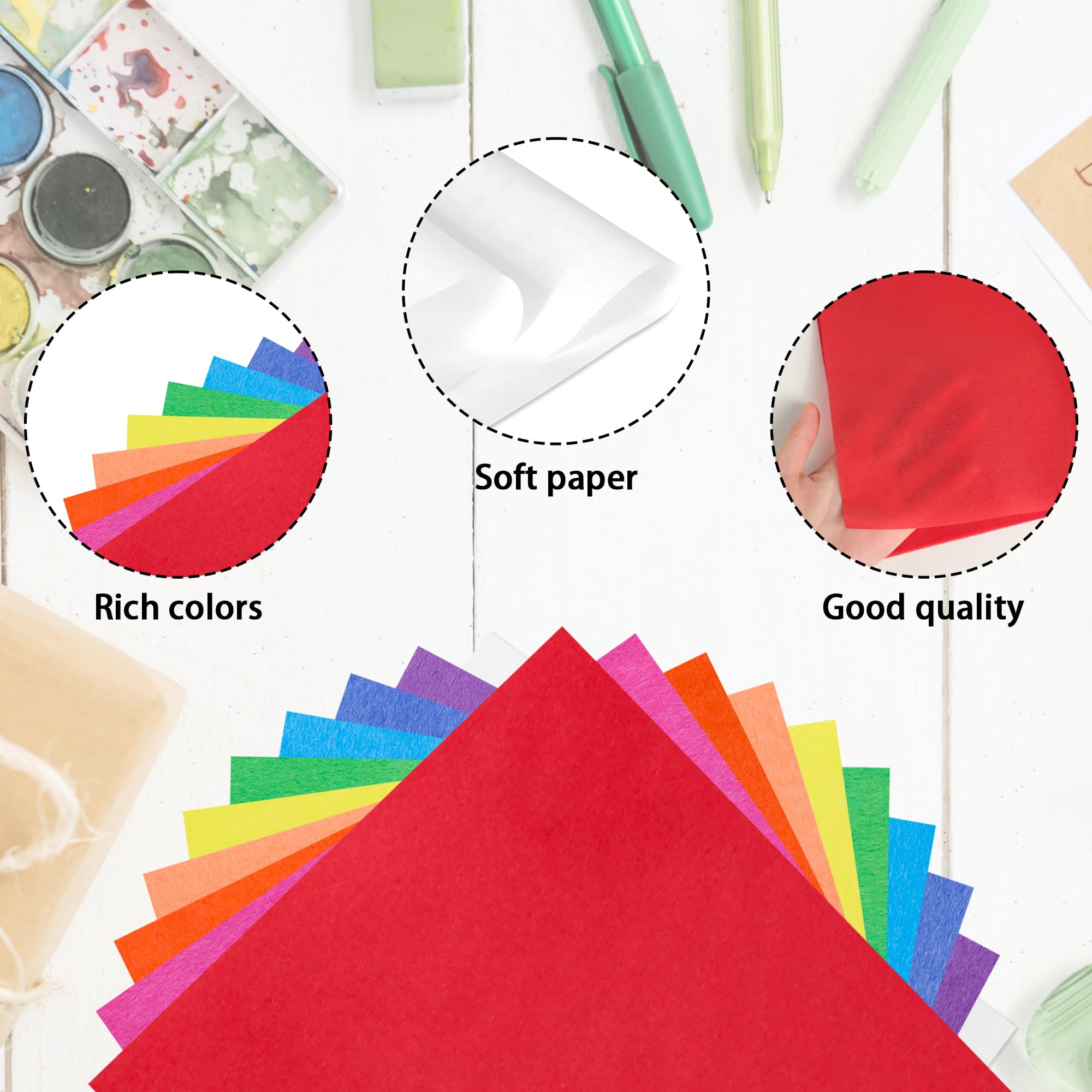 Decorative Tissue Paper 20 Large – Assorted Colors, Gift Wrapping ...