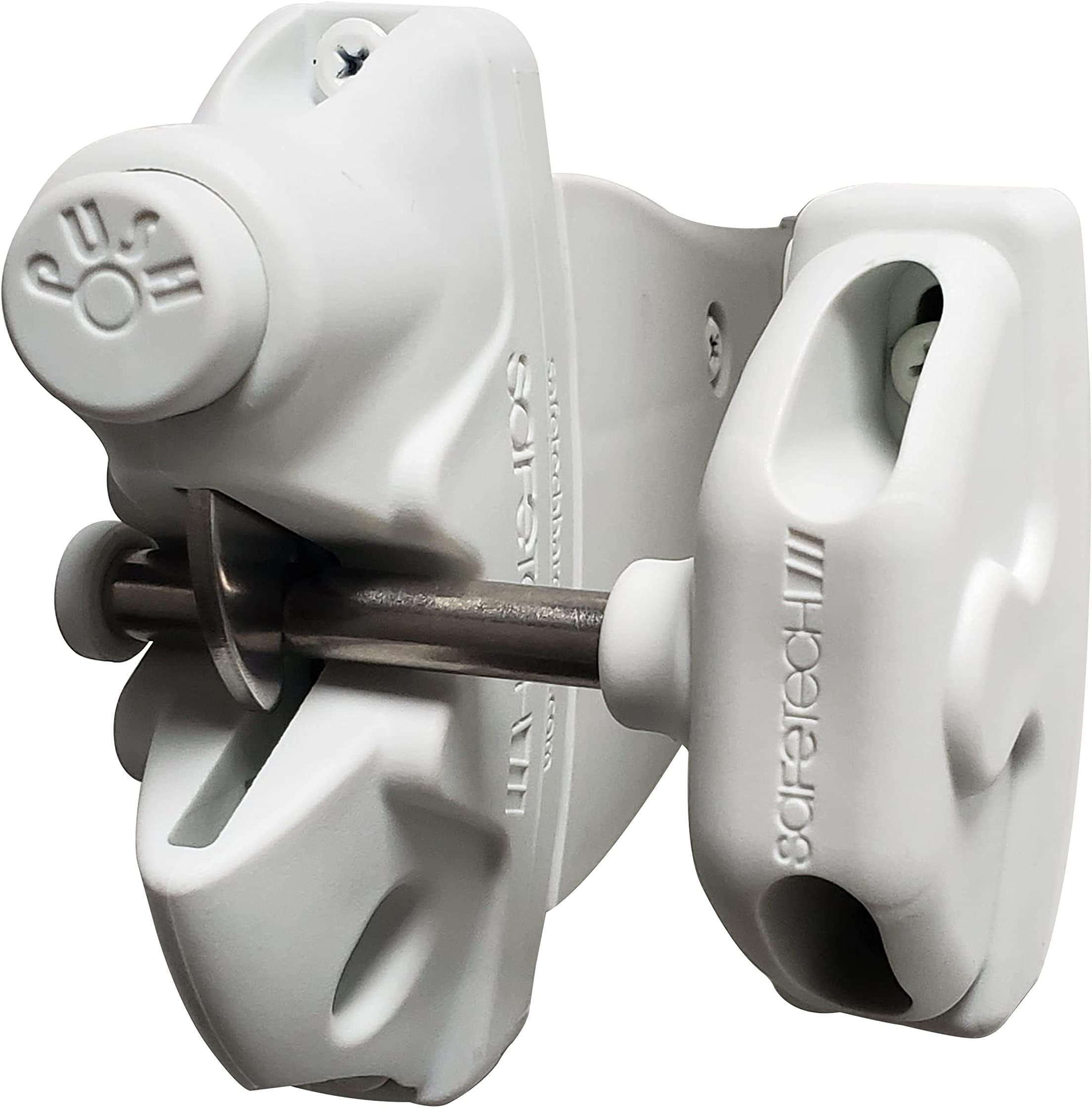 Amazon.com: Safetech Hardware Two Sided Gate Latch w/ 2 Independent ...