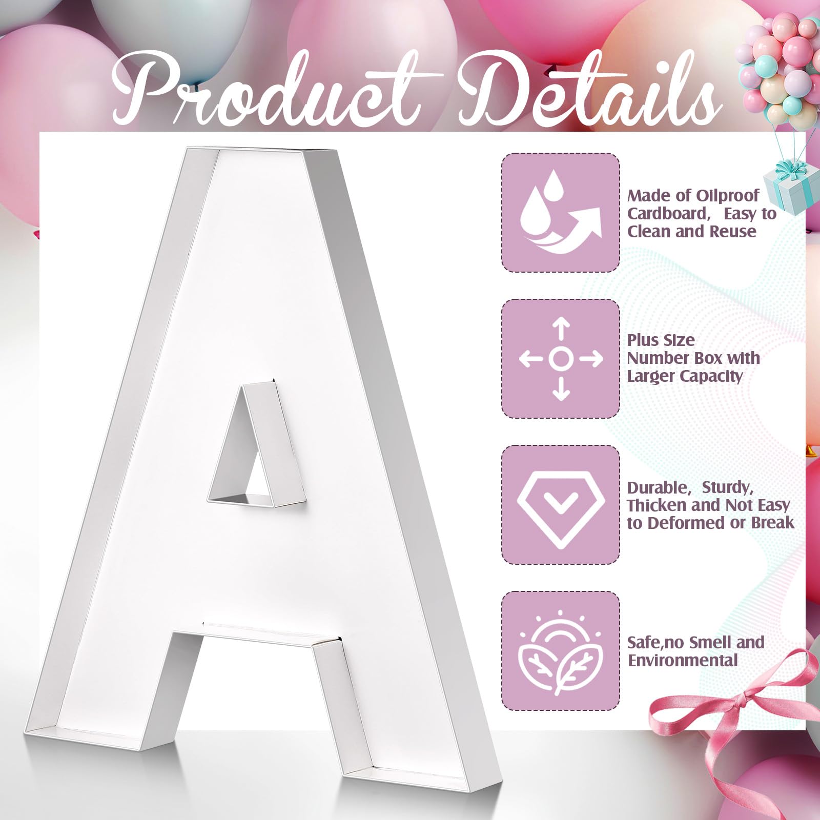 Snapklik.com : Mifoci 13.7" Large Charcuterie Letters Fillable Reusable ...