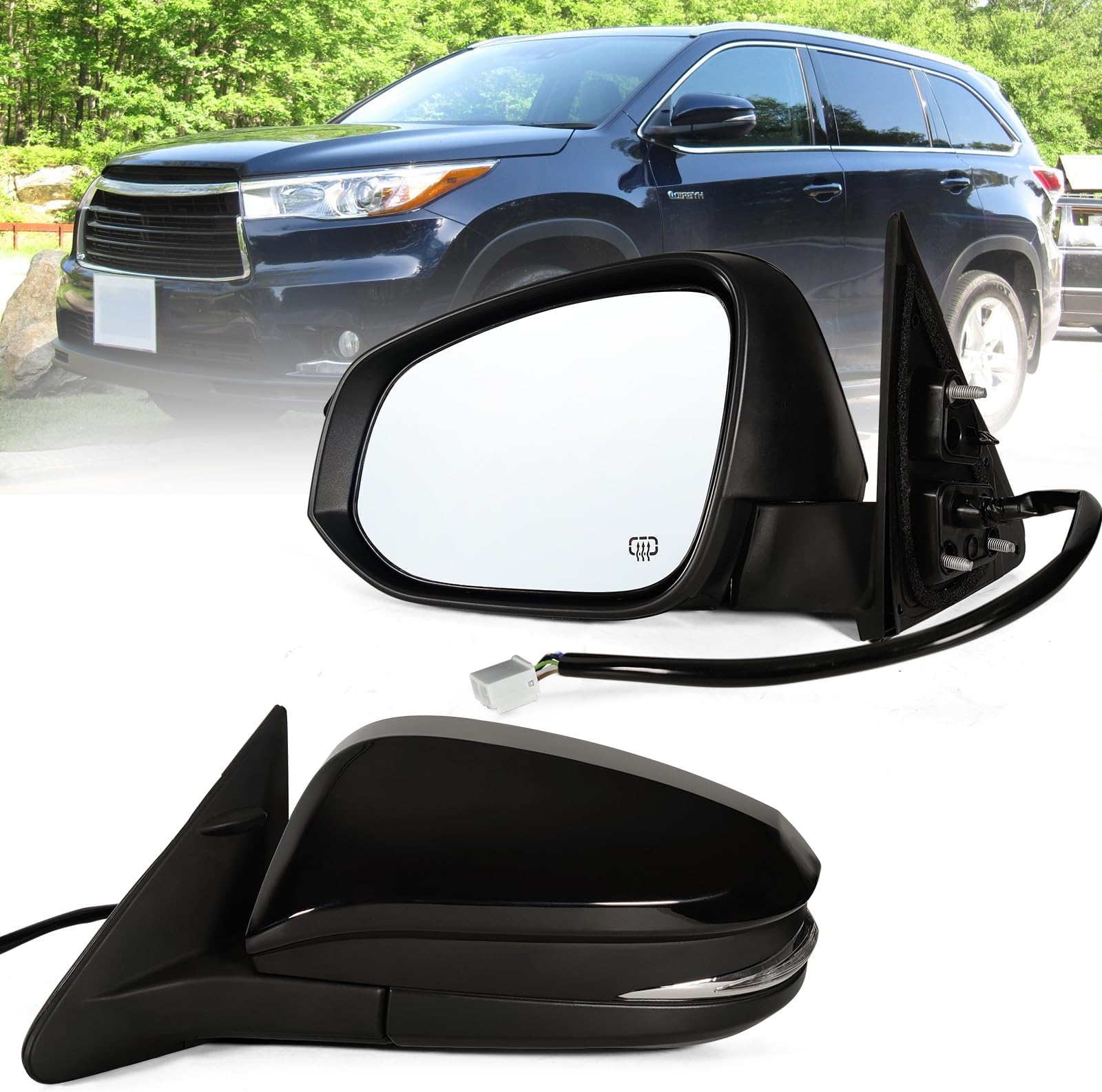 Amazon.com: Lqito Left Driver side Mirror Fits 2014-2019 Toyota ...