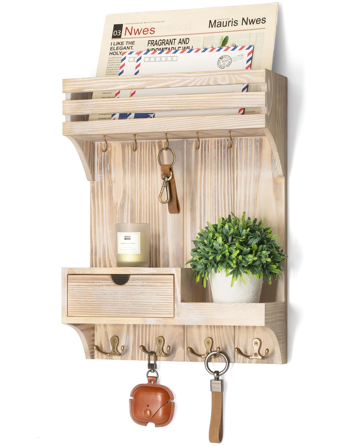 Amazon.com: Rebee Vision Decorative Key Holder Wall Mount with Mini ...