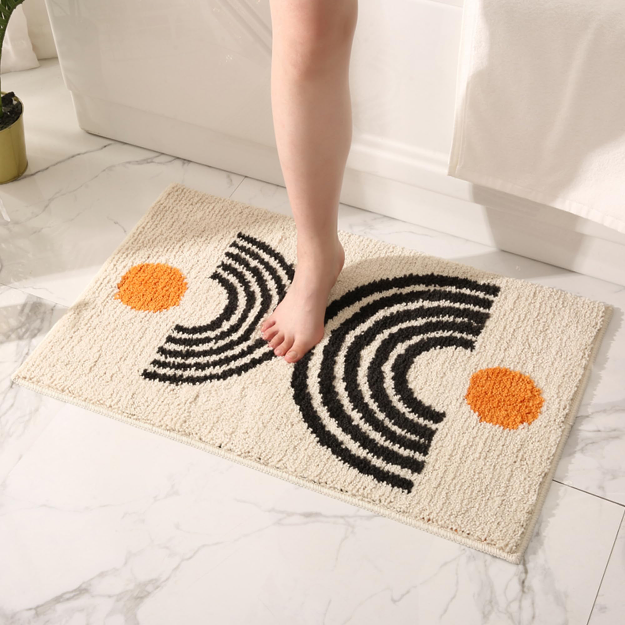 GRANNY SAYS Boho Bathroom Rugs, 20"×32", Bath Mats for Bathroom Non ...