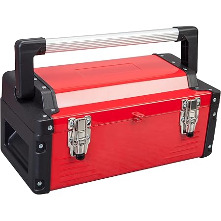 Edward Tool Stainless Steel Tool Box 16” - Small Metal Organizer Box ...