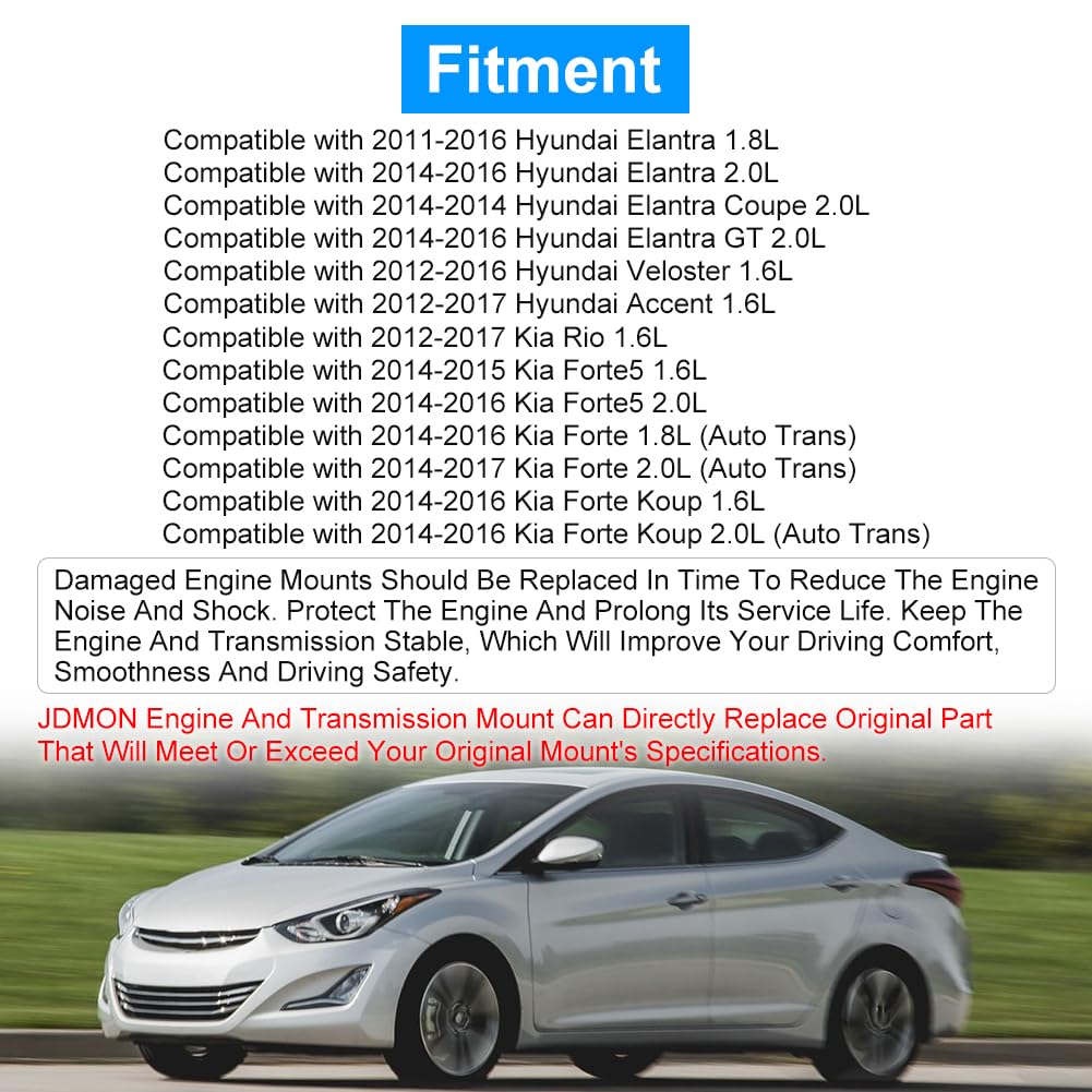Snapklik.com : JDMON Front Upper Engine Mount Replacement For 2011-2016 ...