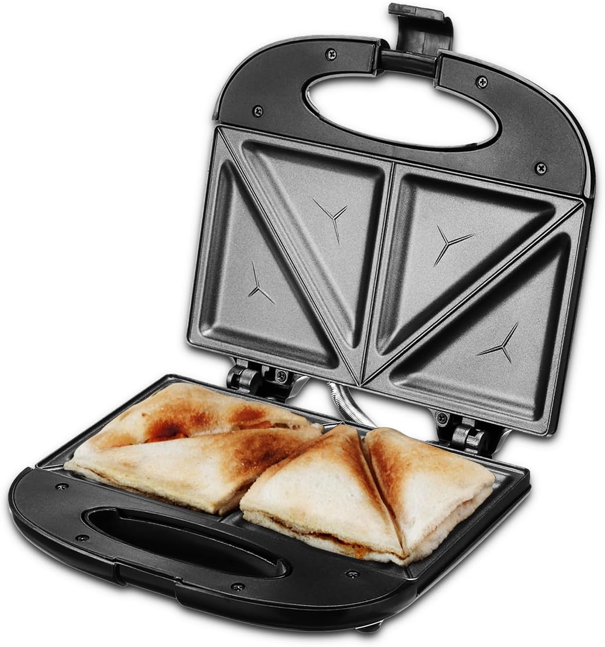Buy Amazon Basics 800W Electric Sandwich Maker & Toaster | Non-Stick ...