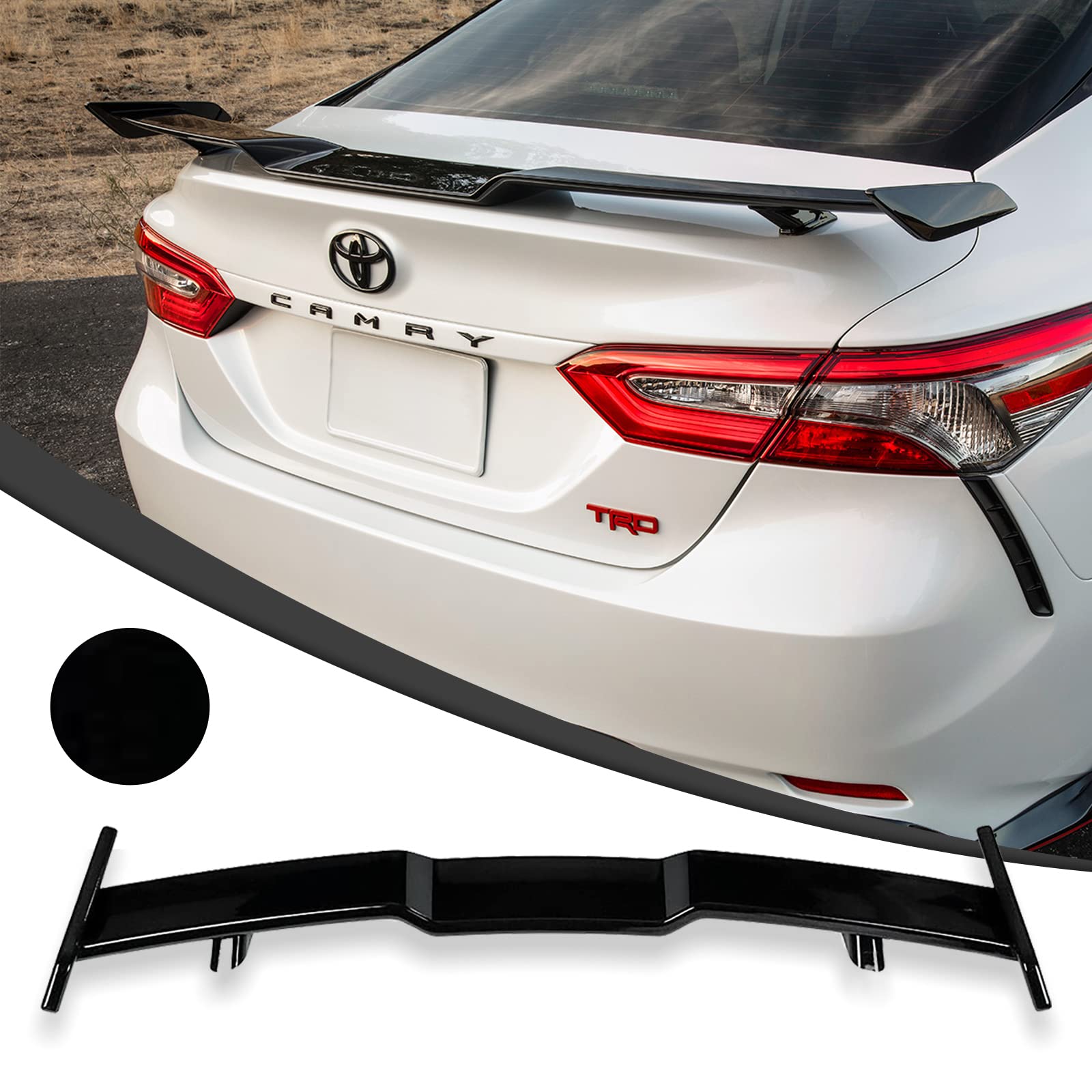Buy RockyParts Rear Spoiler Compatible with 2018-2022 8th Gen Camry LE ...