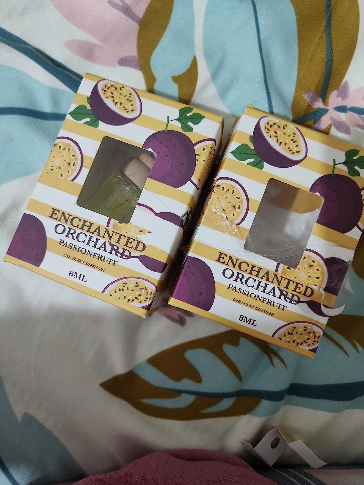 MINISO Car Perfume Hanging Air Freshener Essential Oil Glass Bottle